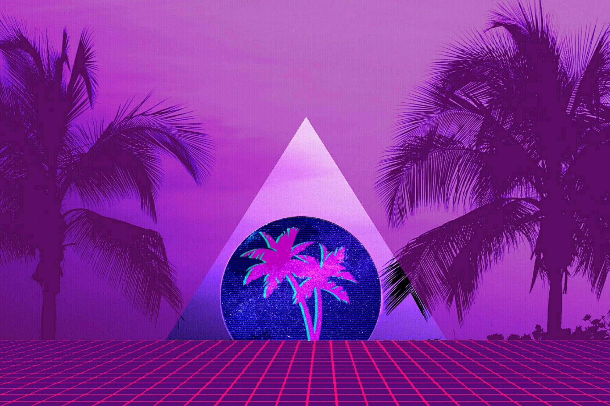 80s Retro Palm Tree Wallpapers - Top Free 80s Retro Palm Tree ...