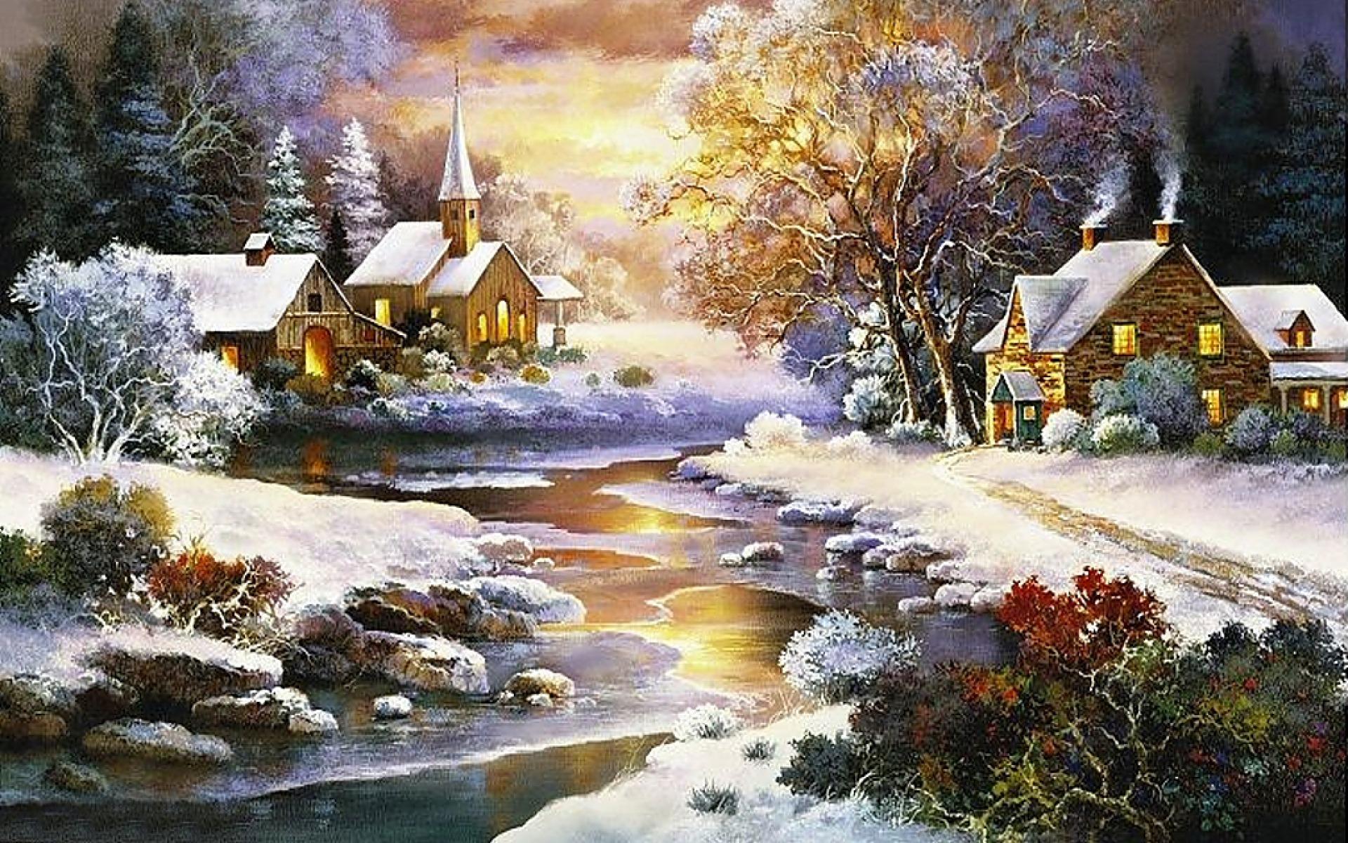Church Snow Wallpapers - Top Free Church Snow Backgrounds - WallpaperAccess