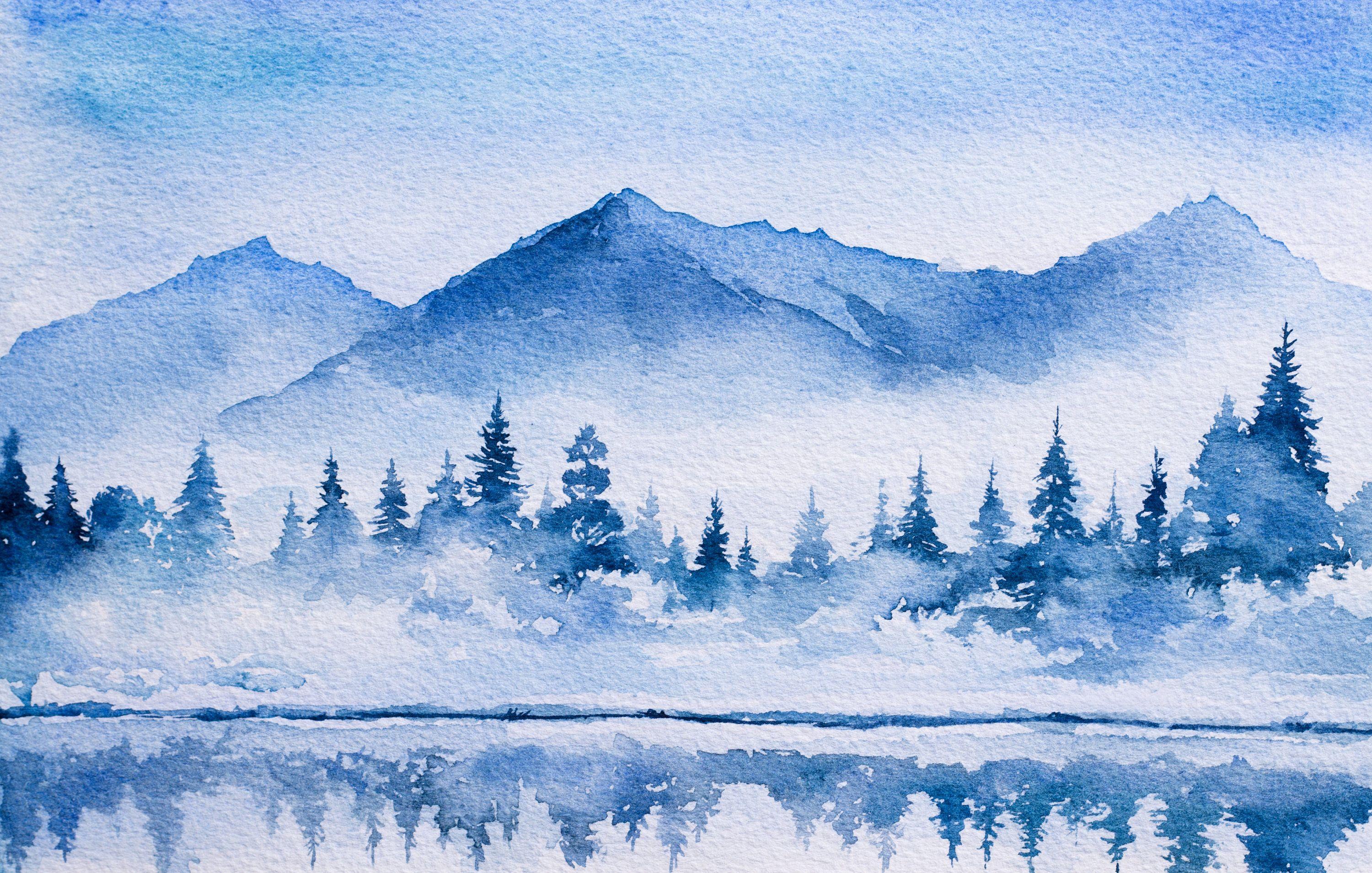 Watercolor Scenery Wallpapers - Top Free Watercolor Scenery Backgrounds ...