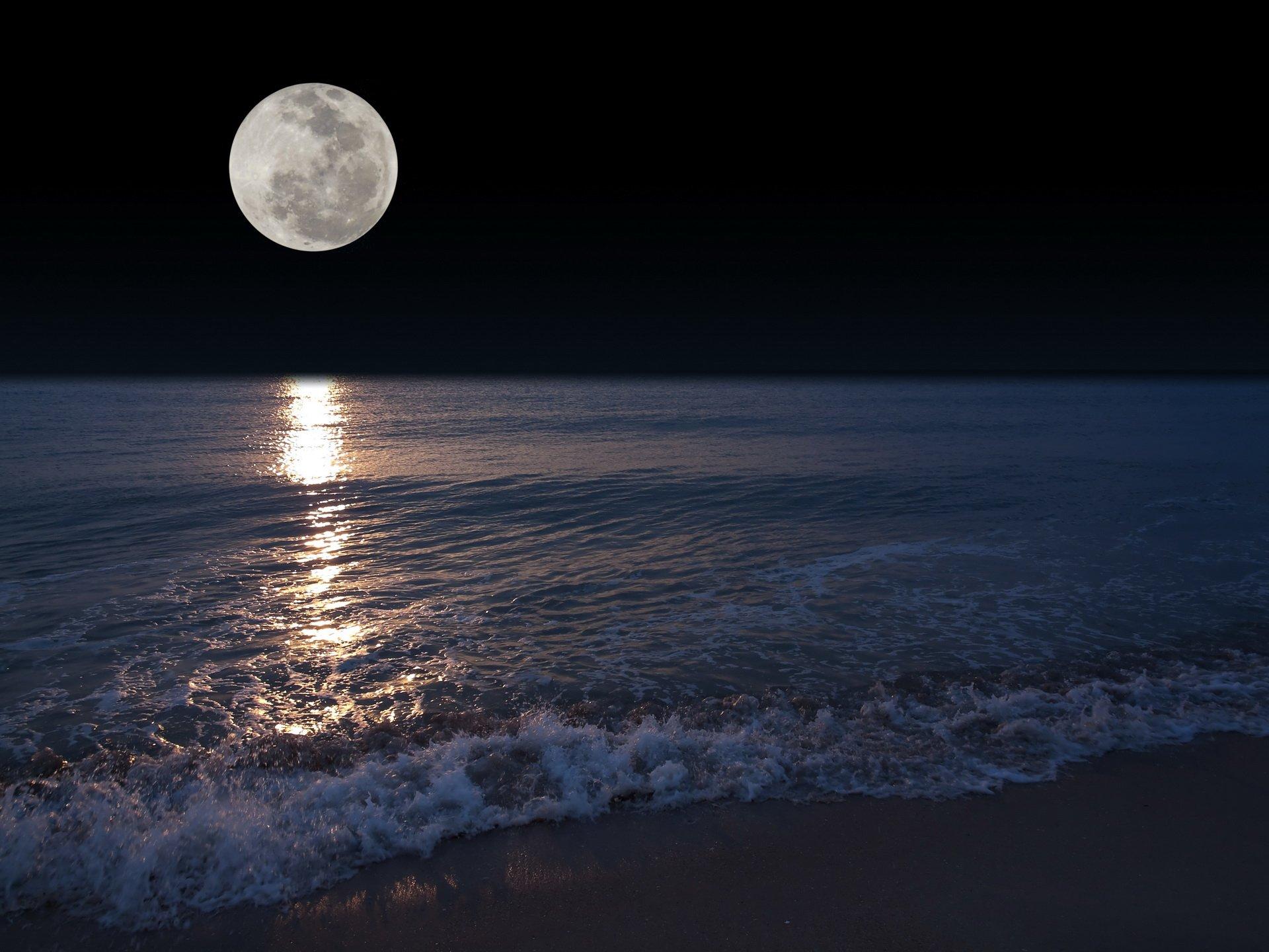 Beach Moon Wallpapers - Top Free Beach Moon Backgrounds - WallpaperAccess