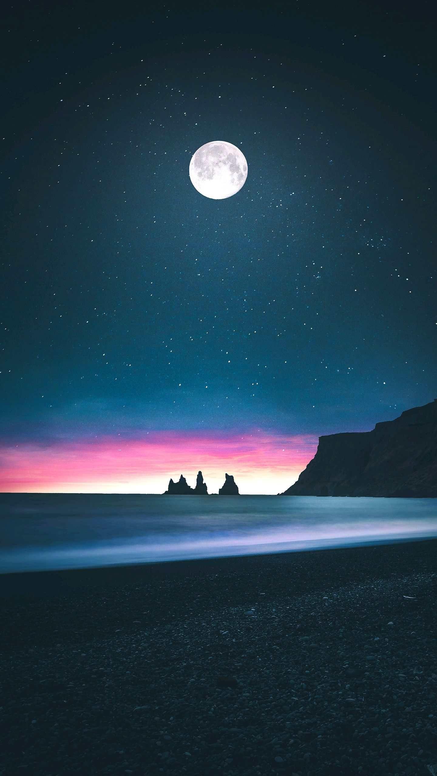 Beach Moon Wallpapers - Top Free Beach Moon Backgrounds - WallpaperAccess