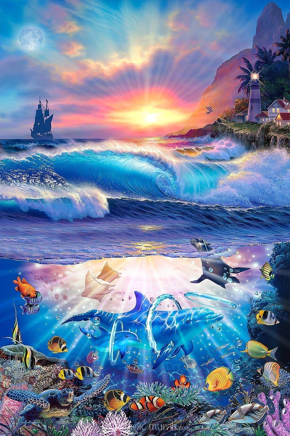 Sea Painting Wallpapers - Top Free Sea Painting Backgrounds ...