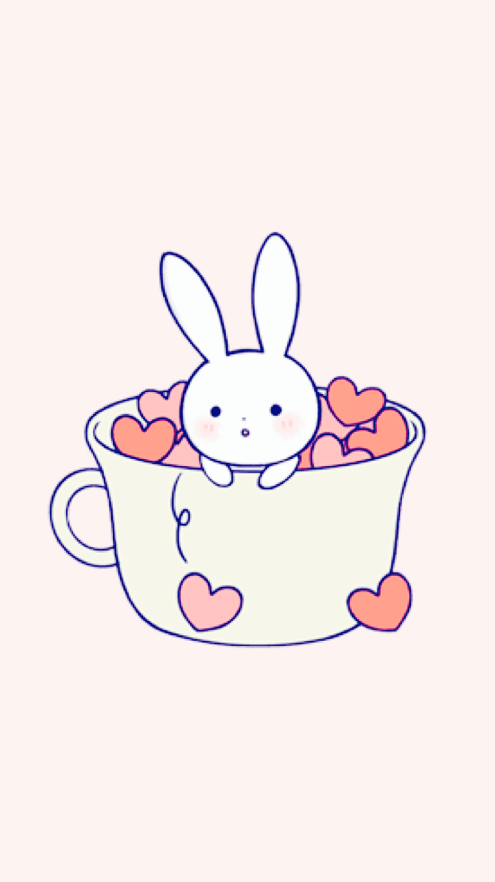 Cute Bunny Art Wallpapers - Top Free Cute Bunny Art Backgrounds ...