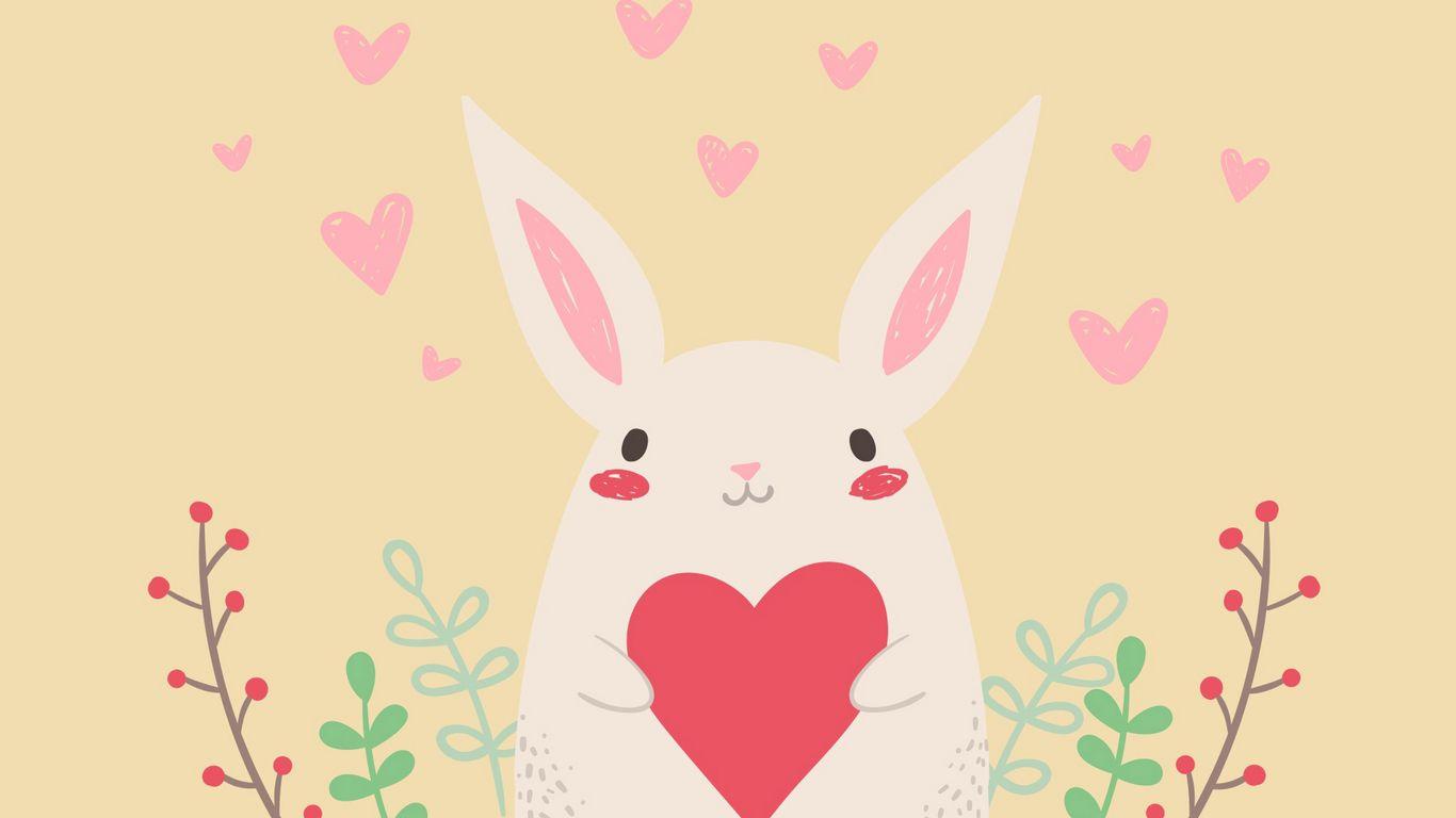Cute Bunny Art Wallpapers - Top Free Cute Bunny Art Backgrounds ...