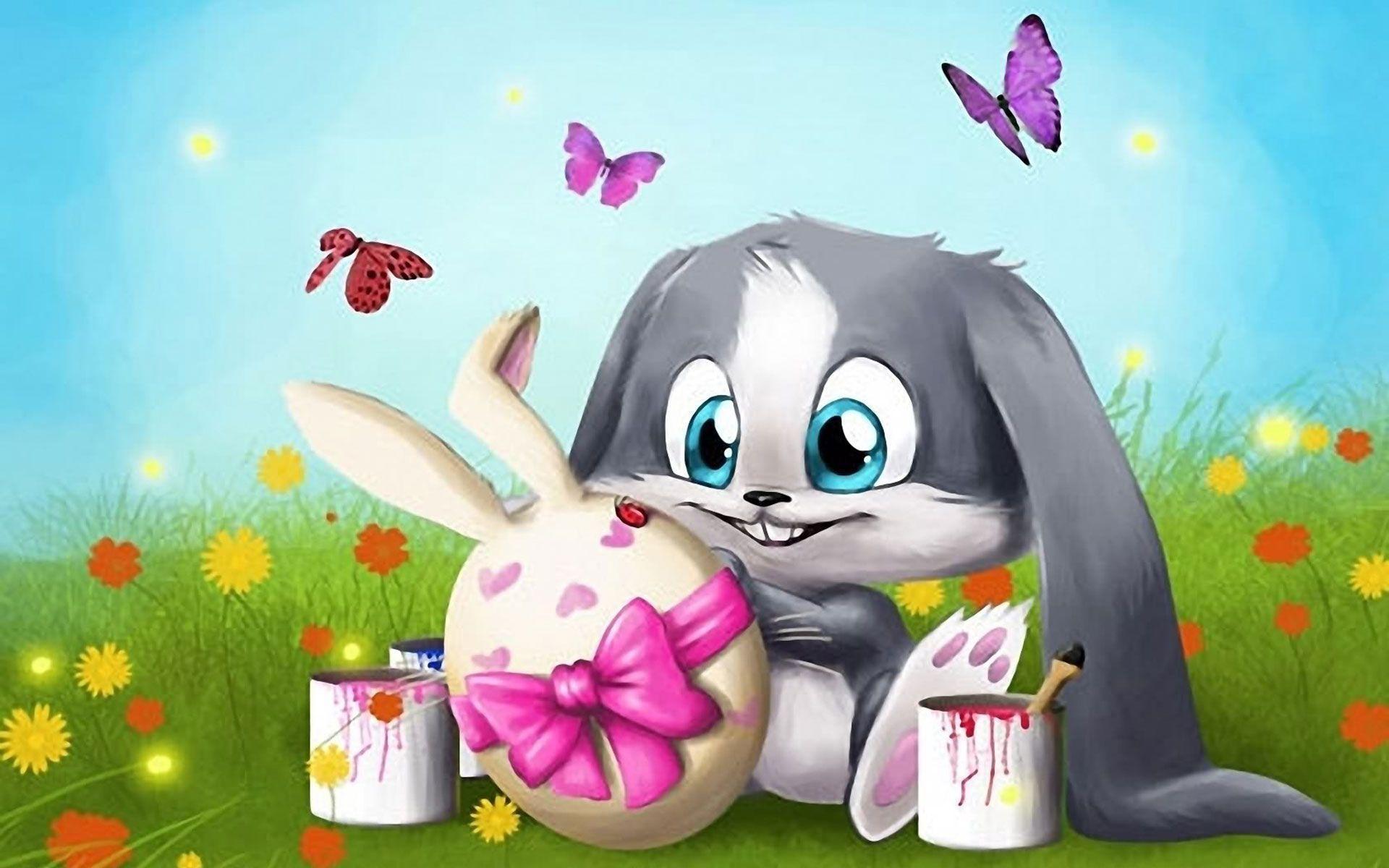 Cute Bunny Art Wallpapers - Top Free Cute Bunny Art Backgrounds ...