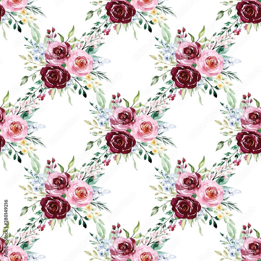 Pink Watercolor Flowers Wallpapers - Top Free Pink Watercolor Flowers ...