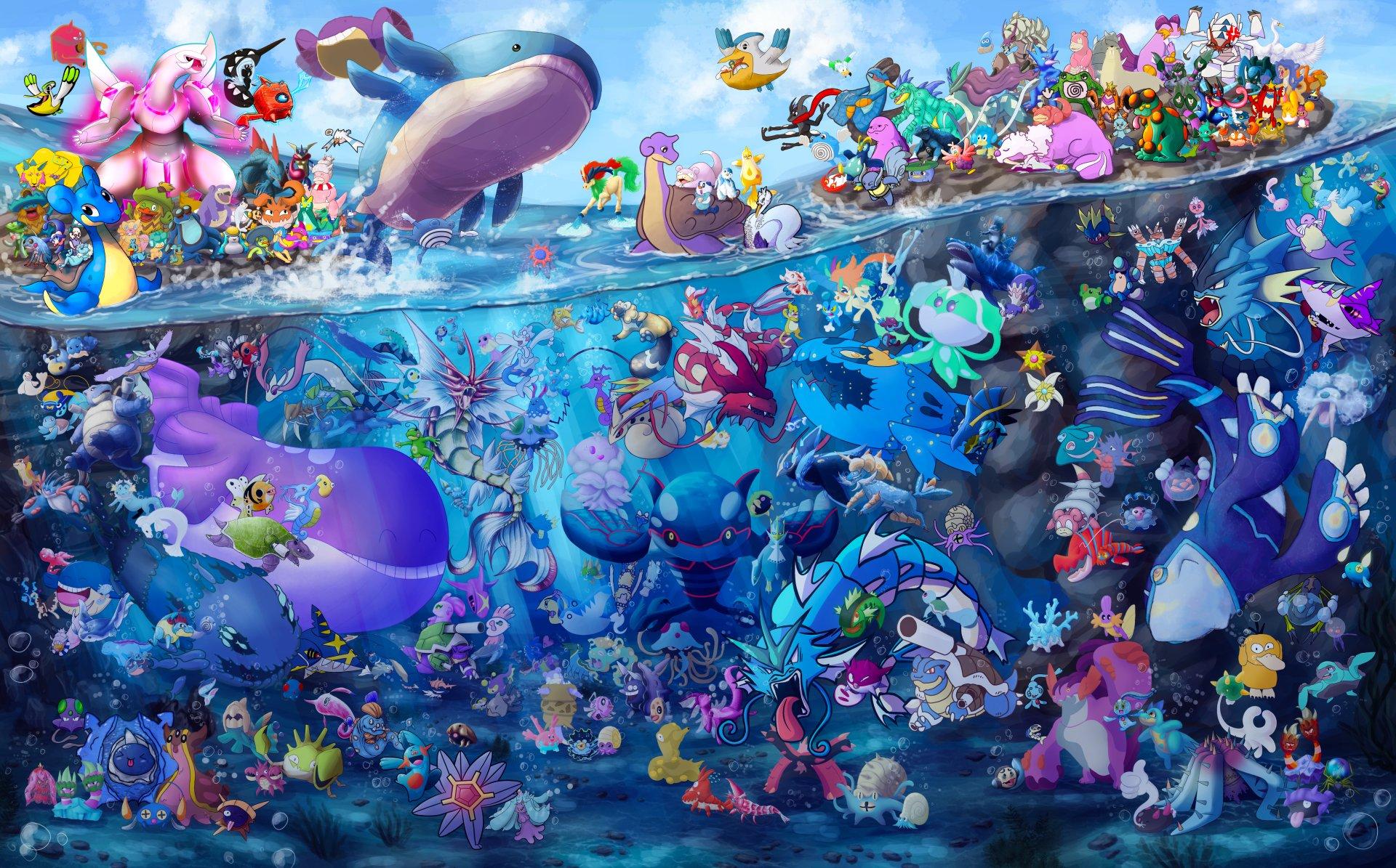 Pokemon Underwater Wallpapers - Top Free Pokemon Underwater Backgrounds ...