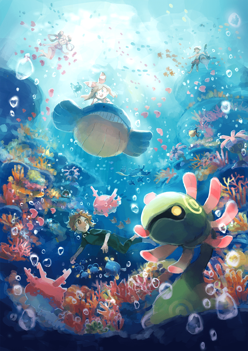 Pokemon Underwater Wallpapers - Top Free Pokemon Underwater Backgrounds ...