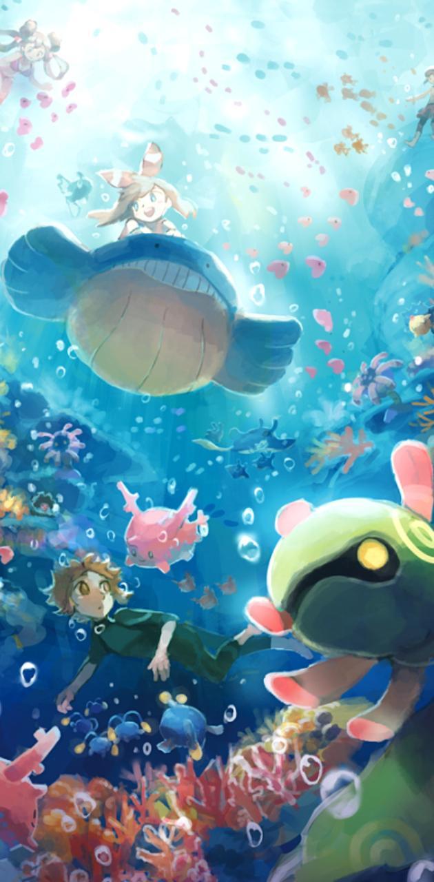 Pokemon Underwater Wallpapers - Top Free Pokemon Underwater Backgrounds ...