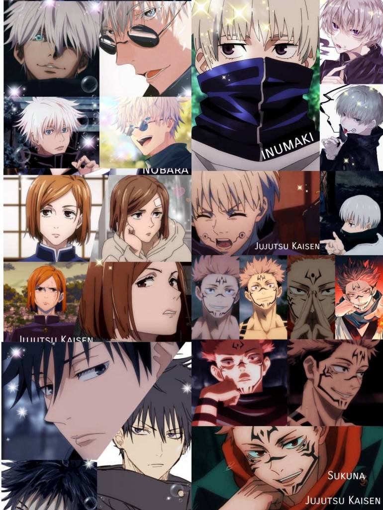 Jujutsu Kaisen Collage Wallpapers - Top Free Jujutsu Kaisen Collage ...