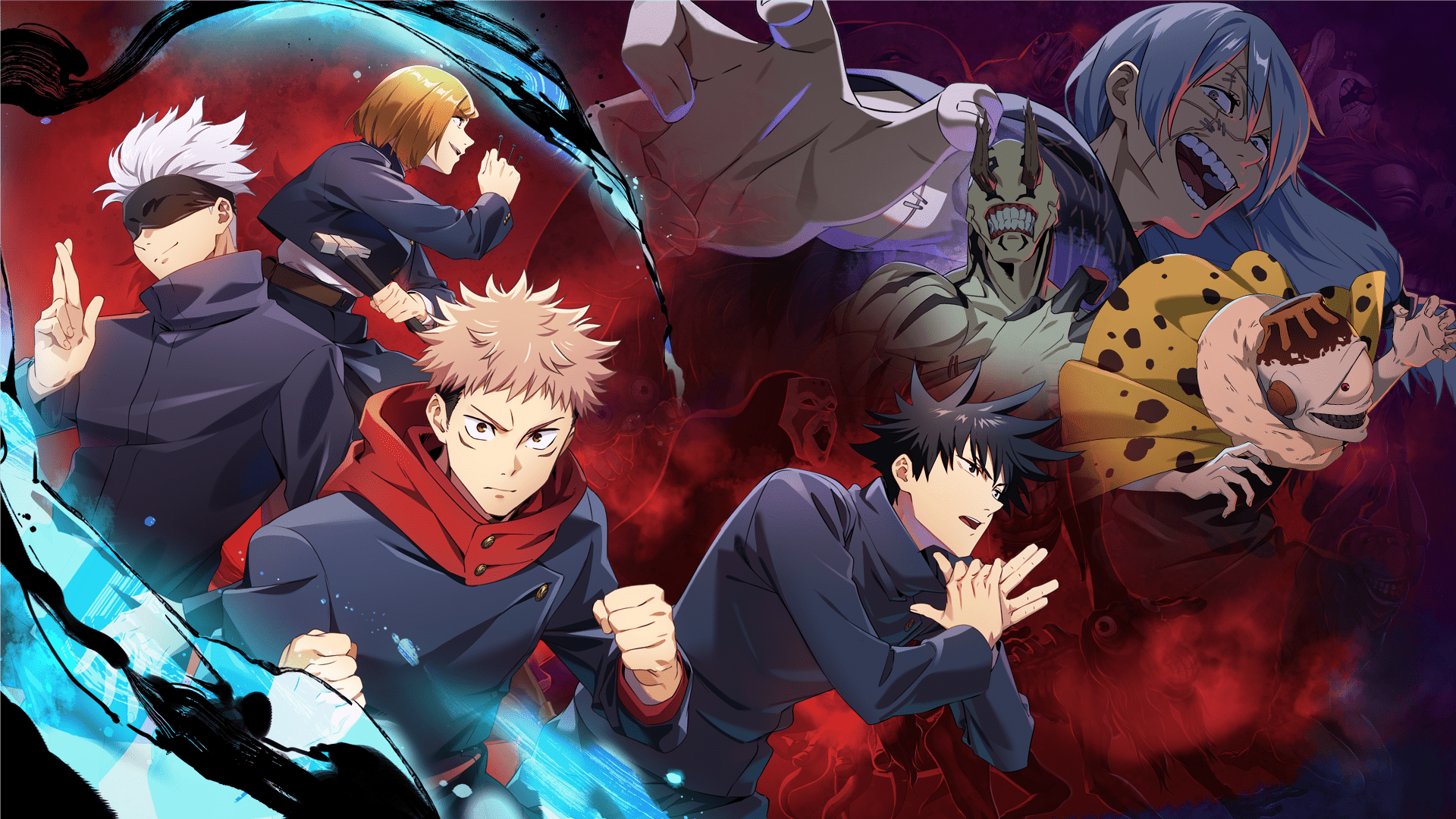 Jujutsu Kaisen Collage Wallpapers - Top Free Jujutsu Kaisen Collage ...
