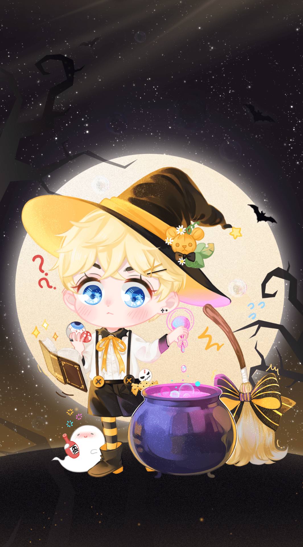 Halloween Chibi Wallpapers - Top Free Halloween Chibi Backgrounds ...