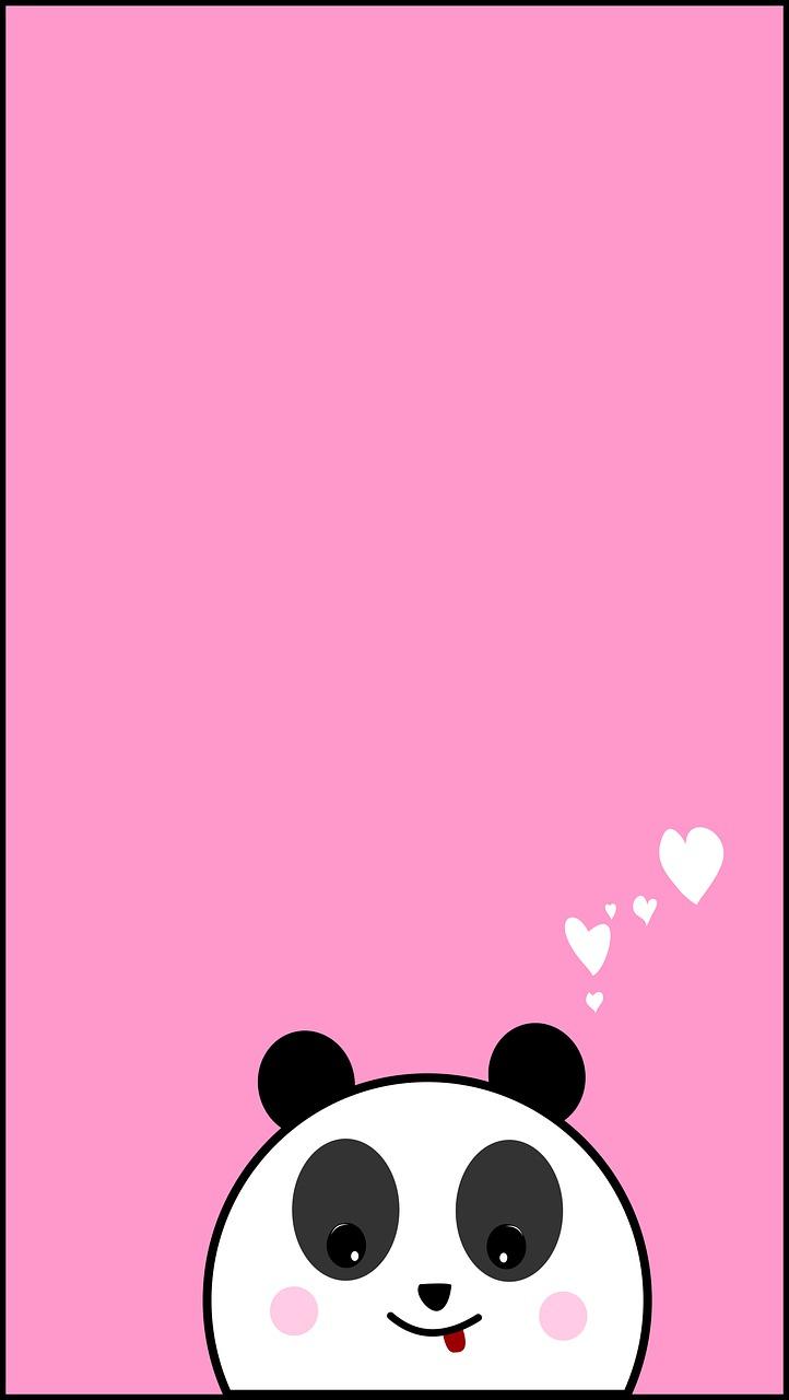 Cute Pink Panda Wallpapers - Top Free Cute Pink Panda Backgrounds ...