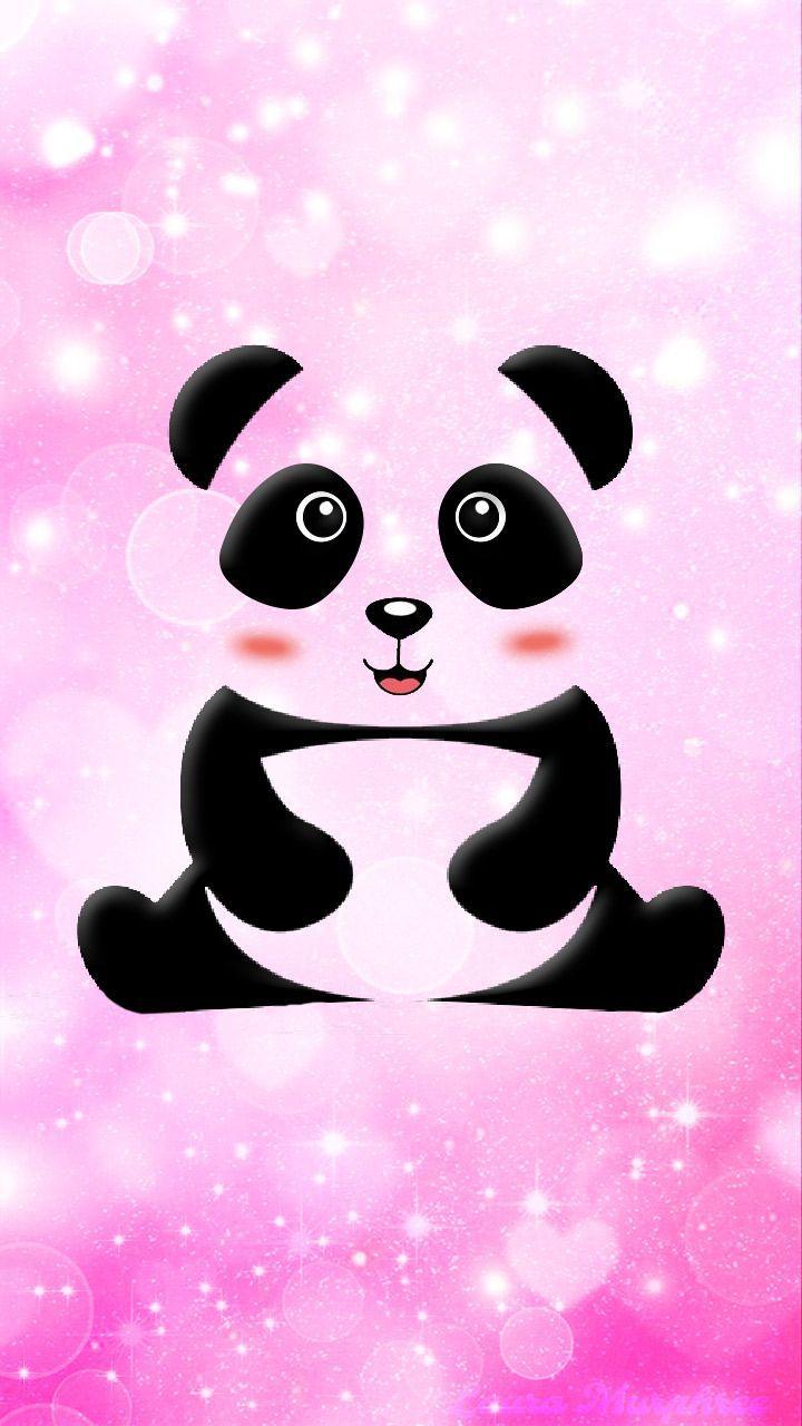 Cute Pink Panda Wallpapers - Top Free Cute Pink Panda Backgrounds ...