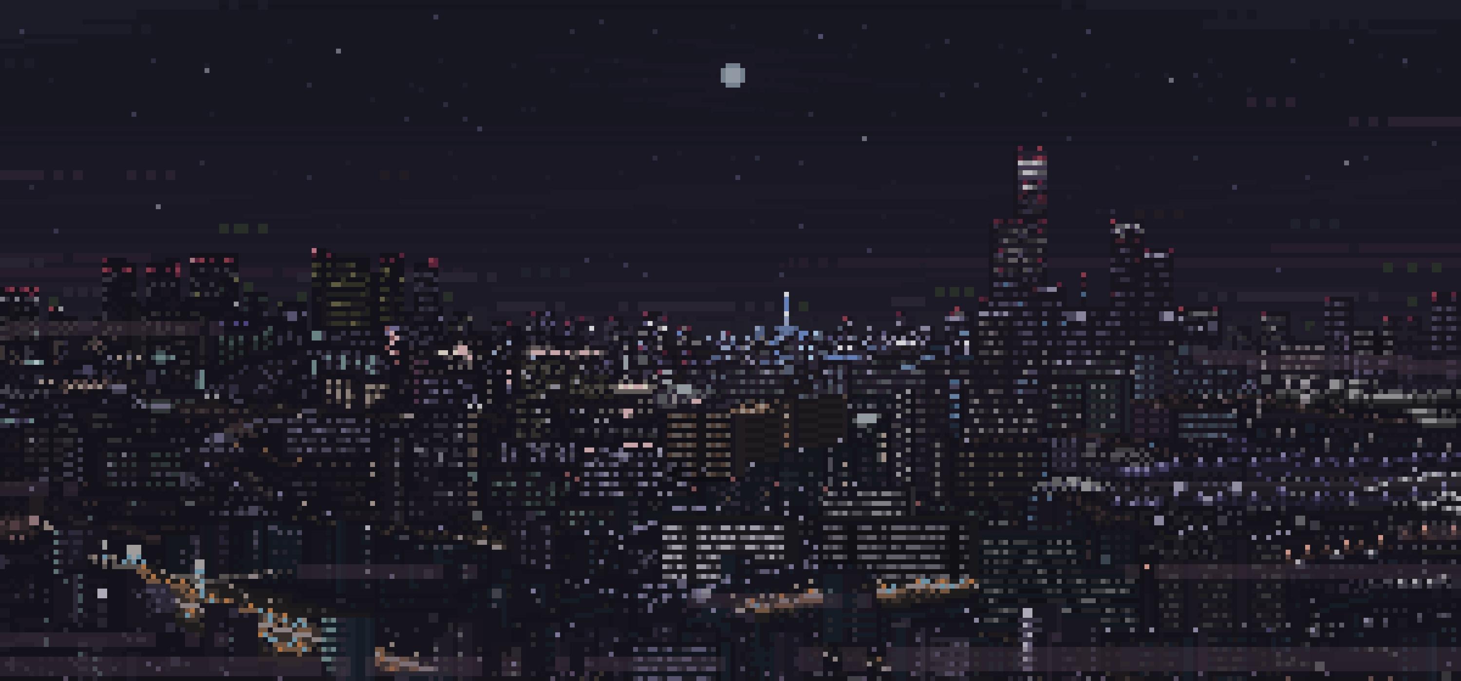 Pixel Art Night Wallpapers - Top Free Pixel Art Night Backgrounds ...