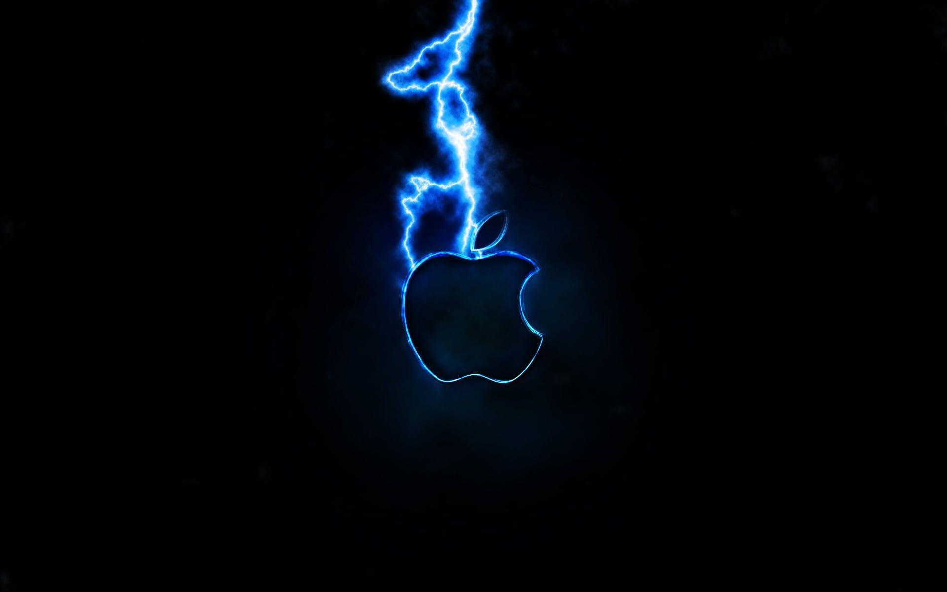 Neon Blue Apple Wallpapers - Top Free Neon Blue Apple Backgrounds ...