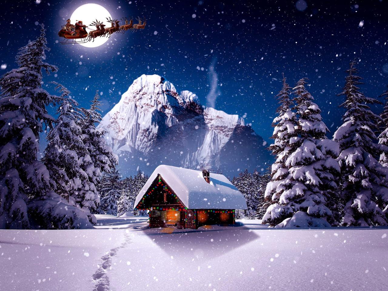 Beautiful Mountain Christmas Wallpapers - Top Free Beautiful Mountain ...