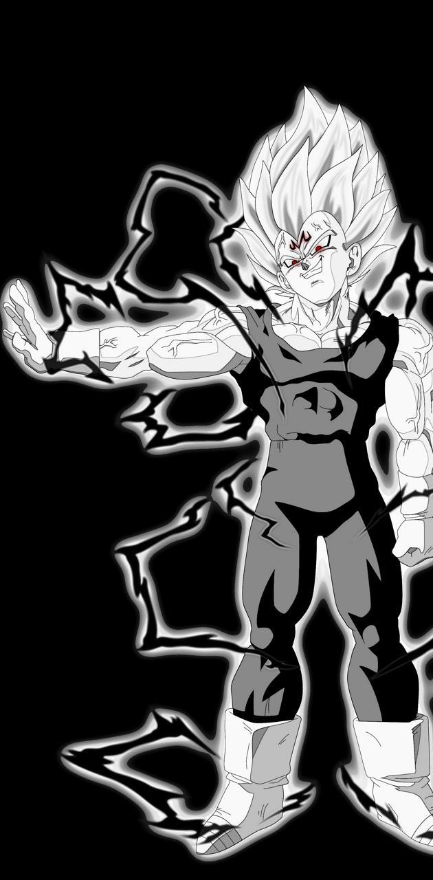 Black and White Vegeta Wallpapers - Top Free Black and White Vegeta ...