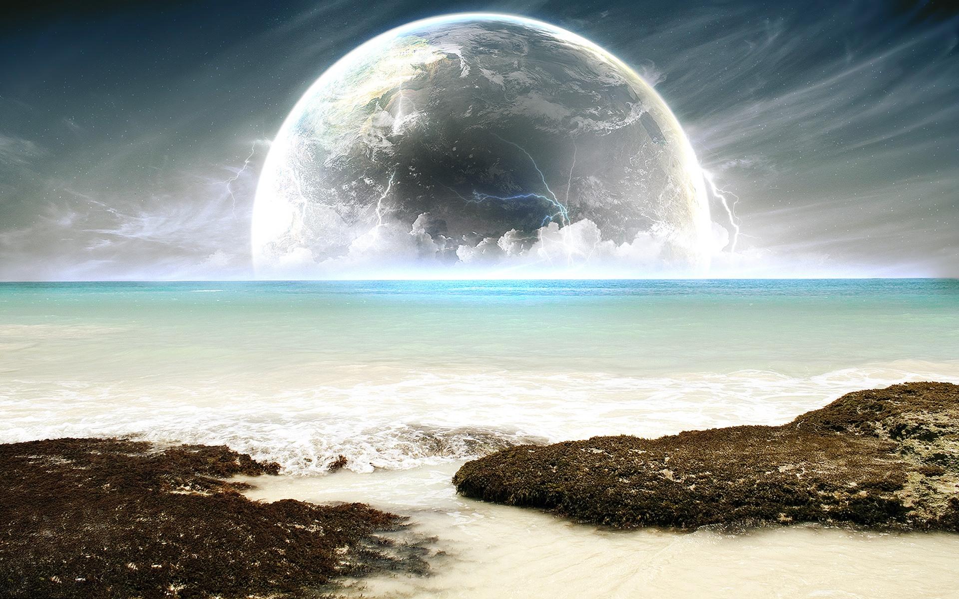 Beach Space Wallpapers - Top Free Beach Space Backgrounds - WallpaperAccess