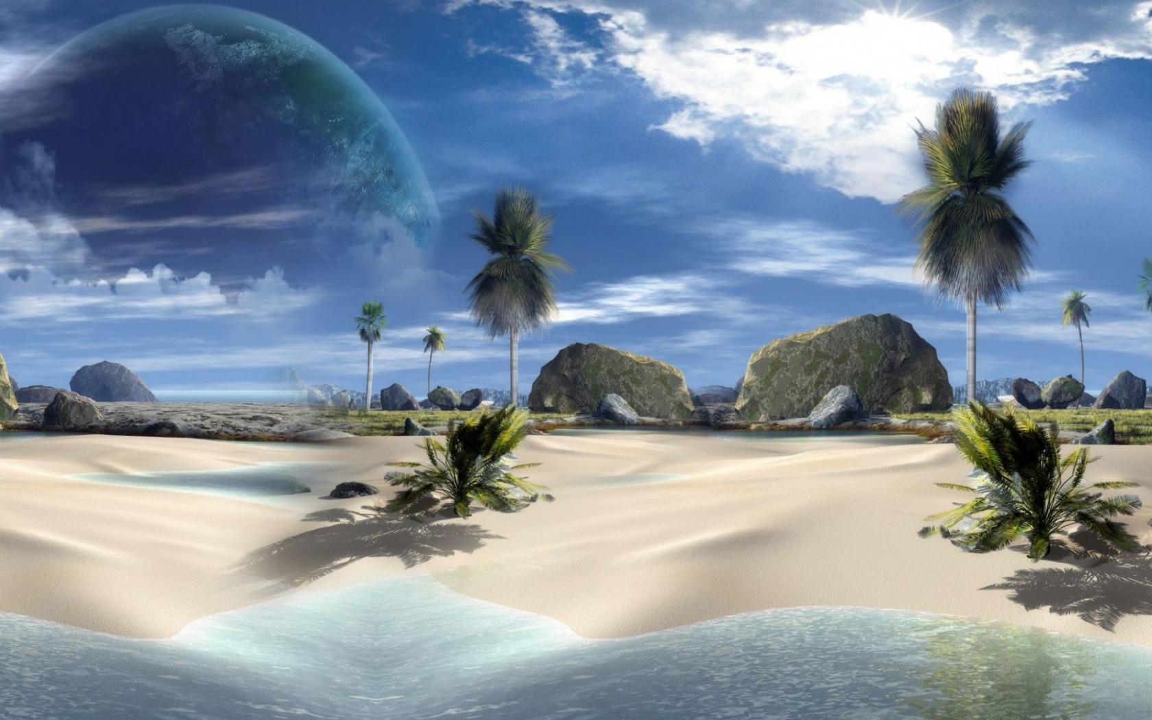 Beach Space Wallpapers - Top Free Beach Space Backgrounds - WallpaperAccess