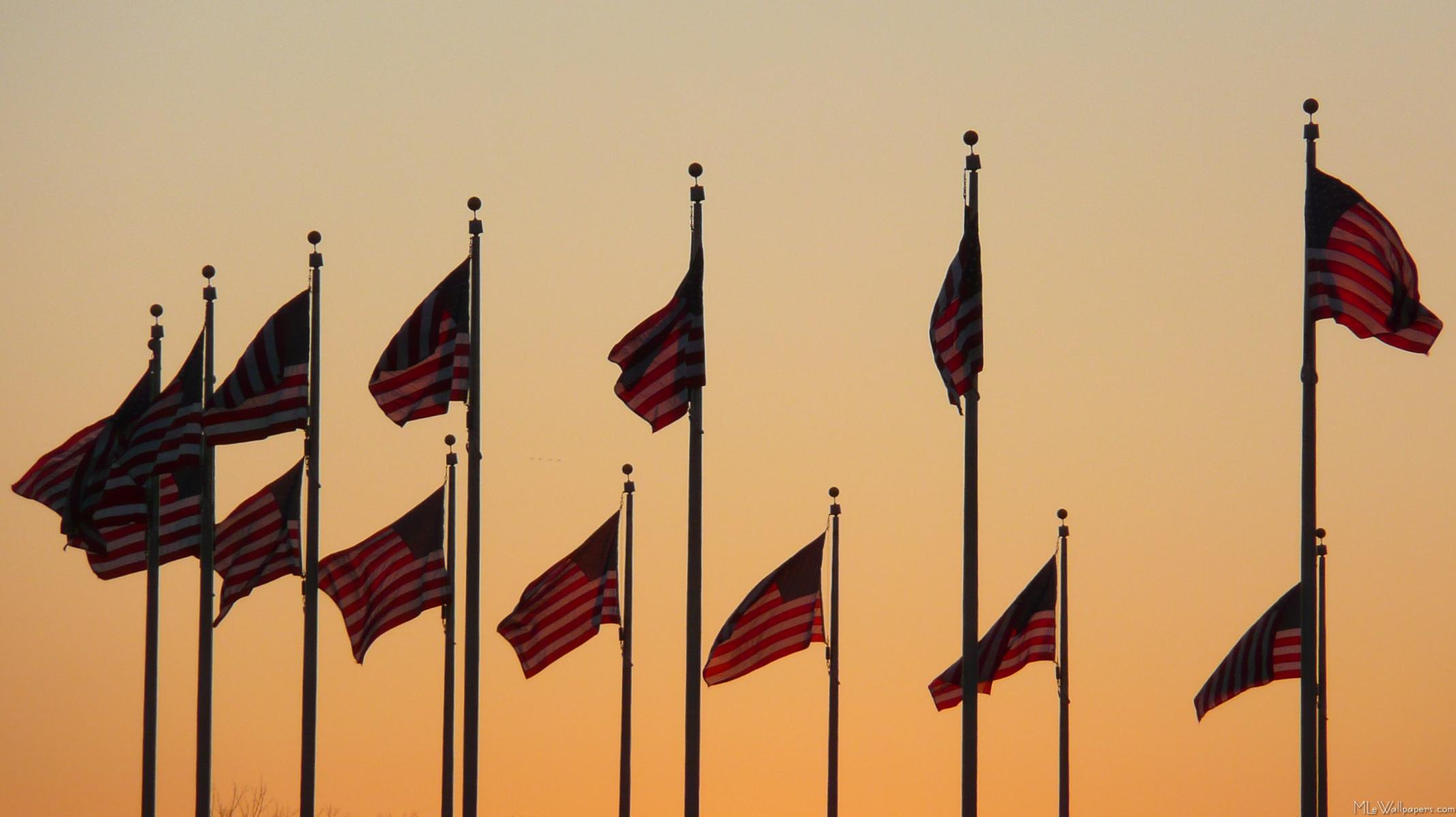 American Flag Sunset Wallpapers - Top Free American Flag Sunset ...