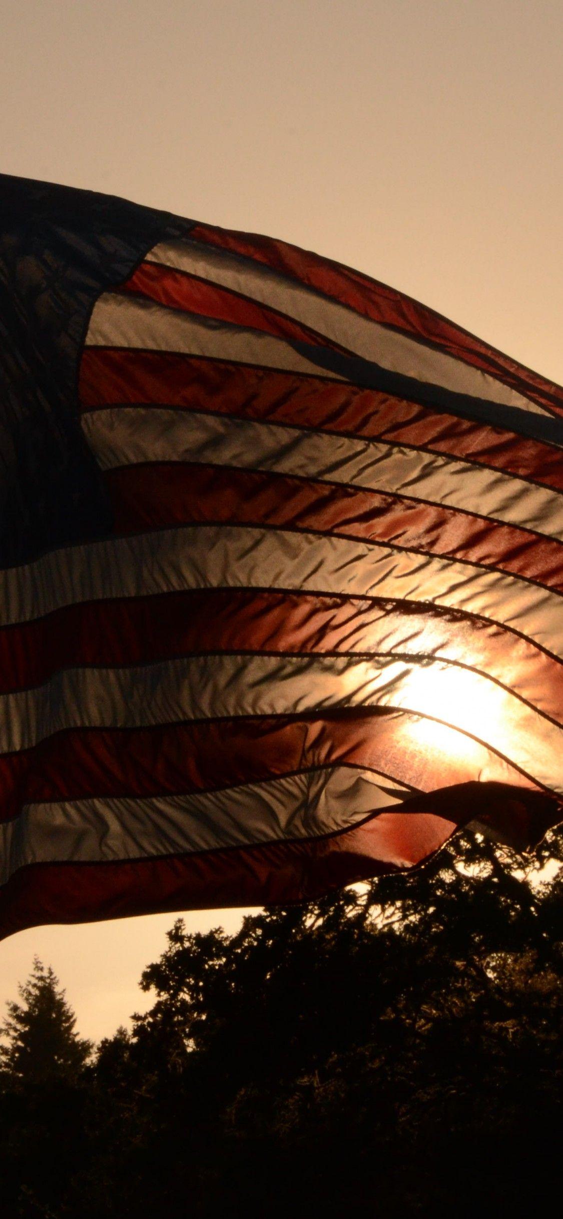 American Flag Sunset Wallpapers - Top Free American Flag Sunset ...