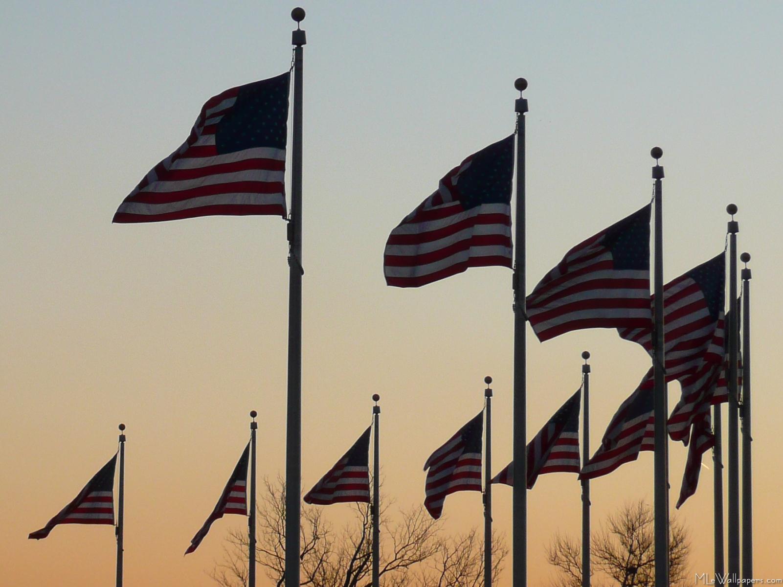 American Flag Sunset Wallpapers - Top Free American Flag Sunset ...