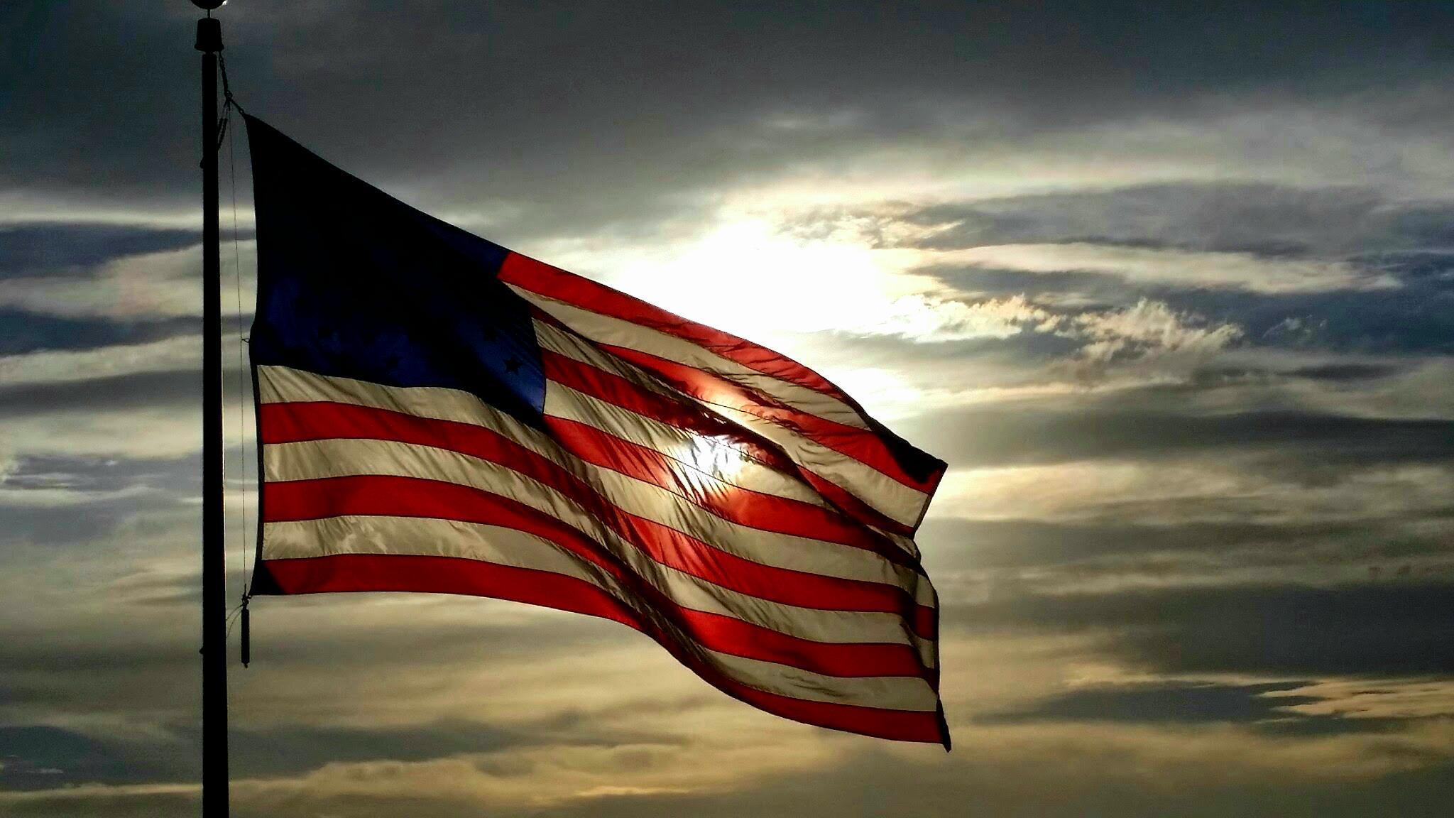American Flag Sunset Wallpapers - Top Free American Flag Sunset ...