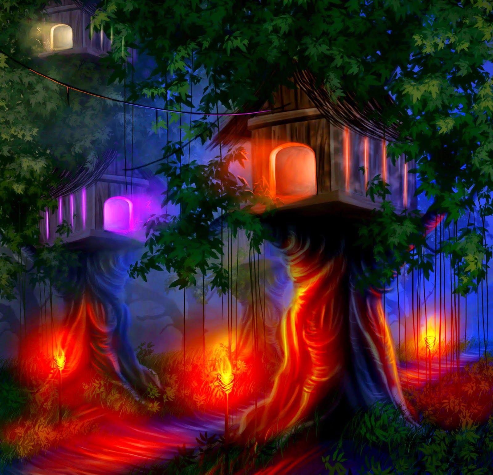 Fairy Tree House Wallpapers - Top Free Fairy Tree House Backgrounds ...