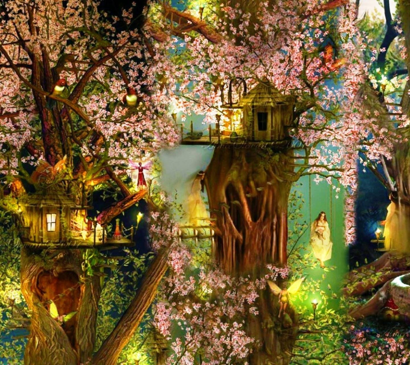 Fairy Tree House Wallpapers - Top Free Fairy Tree House Backgrounds ...