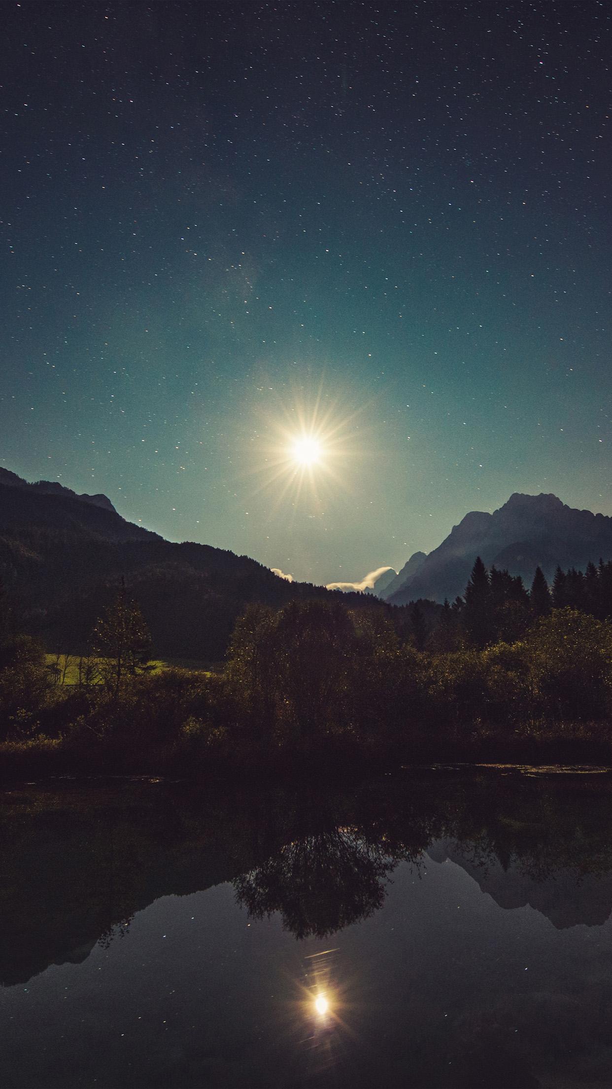 Mountain Lake at Night Wallpapers - Top Free Mountain Lake at Night ...