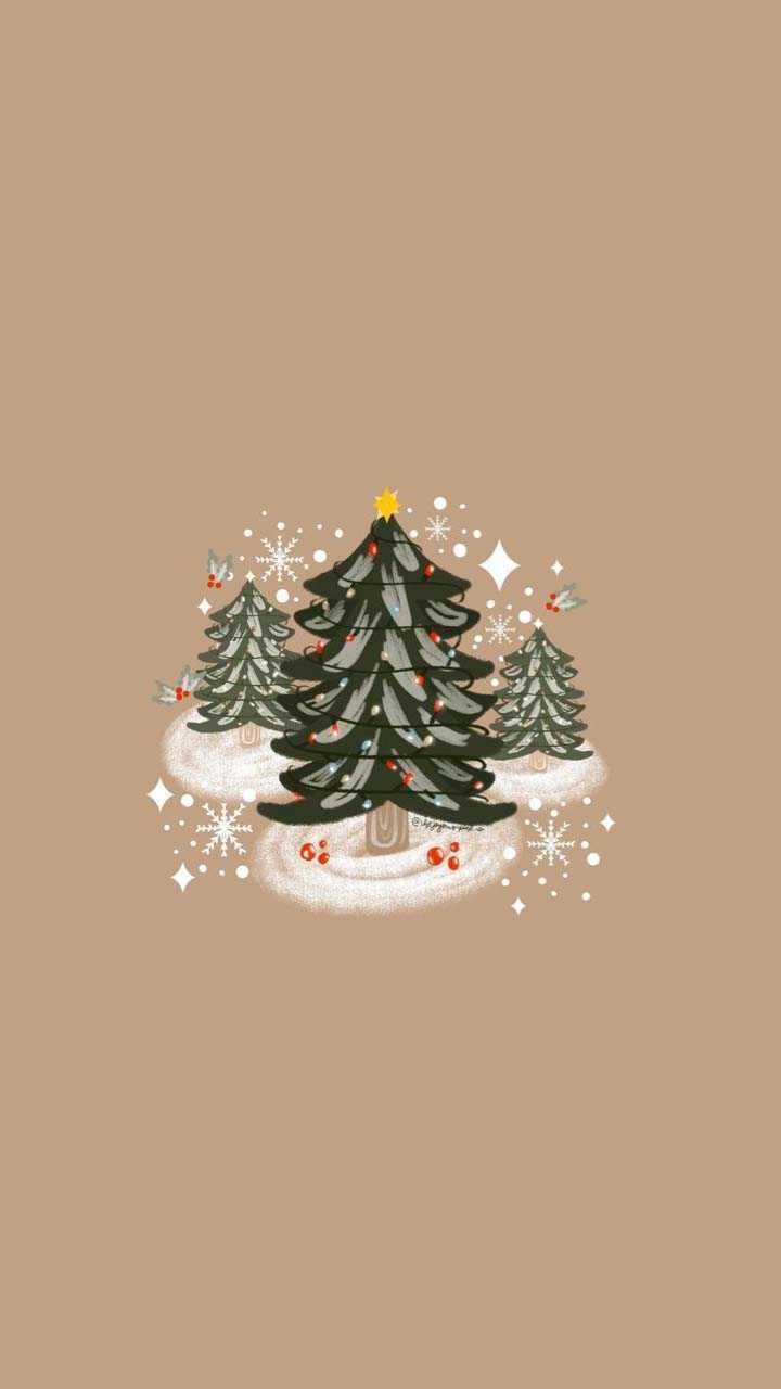 Simple Christmas Tree Wallpapers - Top Free Simple Christmas Tree ...