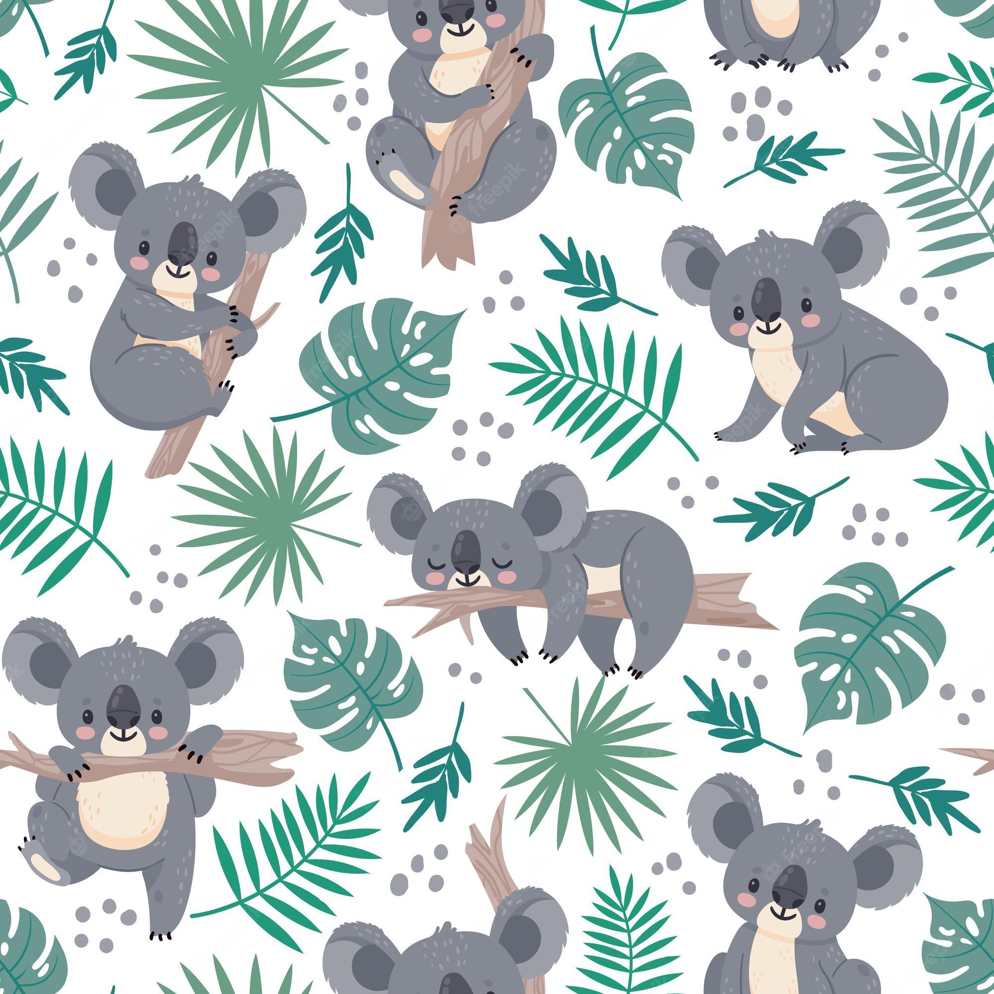 Cute Koala Cartoon Wallpapers - Top Free Cute Koala Cartoon Backgrounds ...