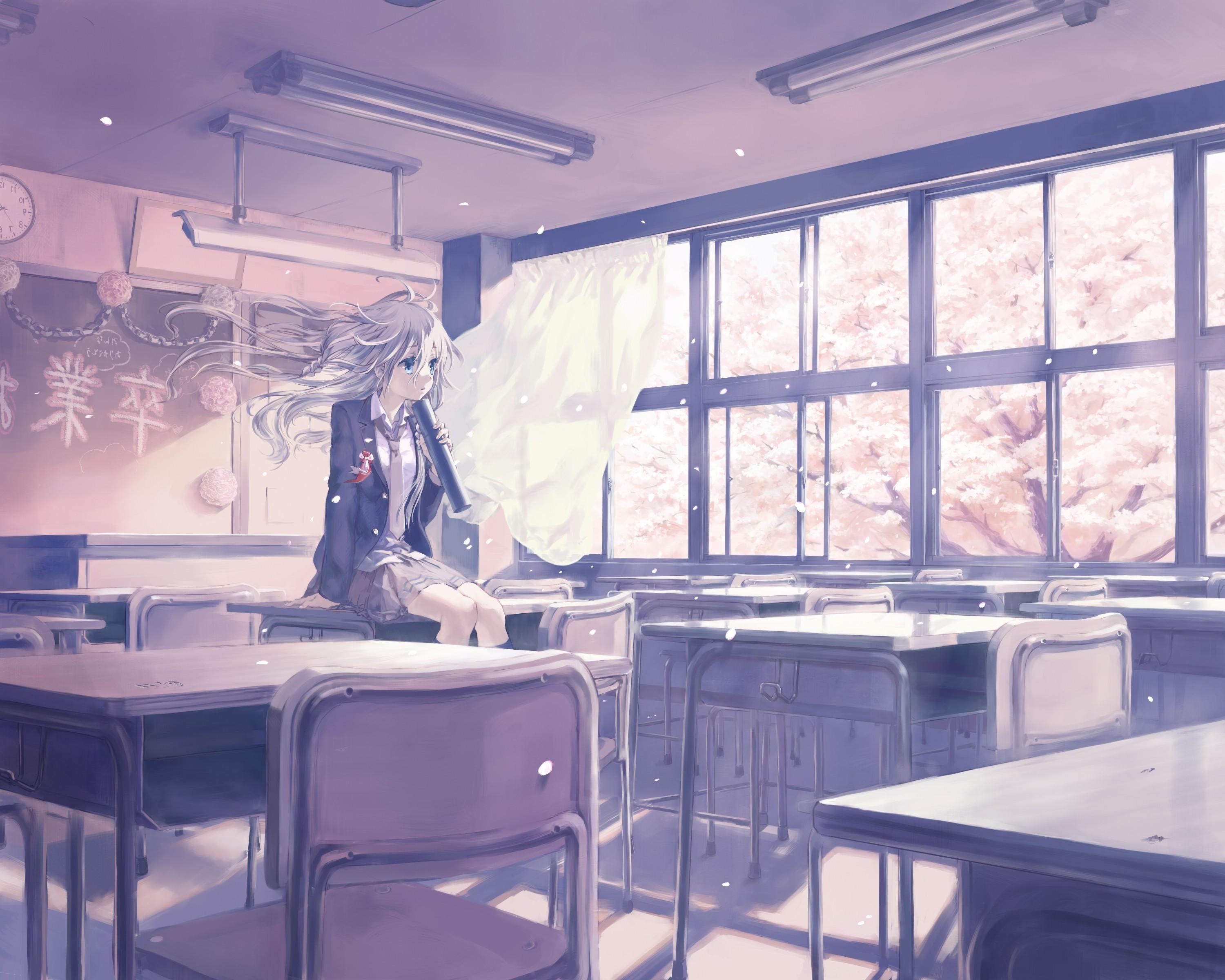 Anime School Building Wallpapers - Top Free Anime School Building ...
