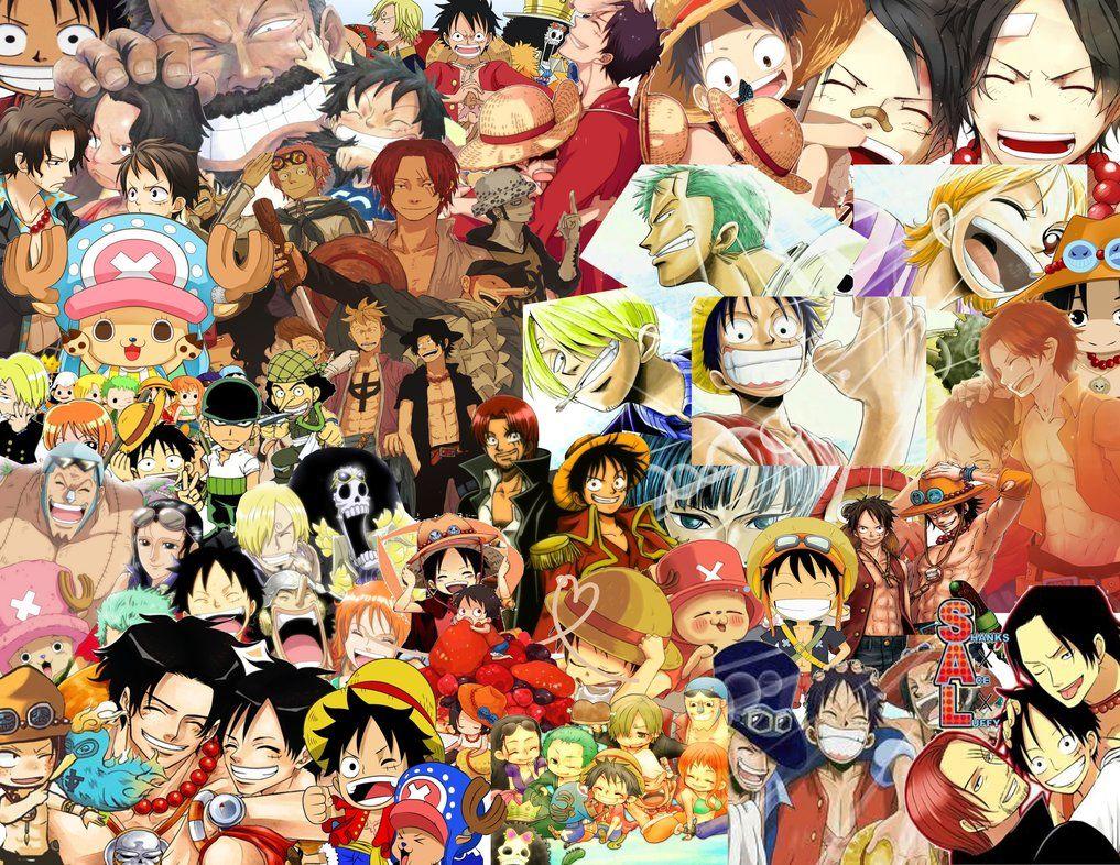 One Piece Collage Wallpapers - Top Free One Piece Collage Backgrounds ...