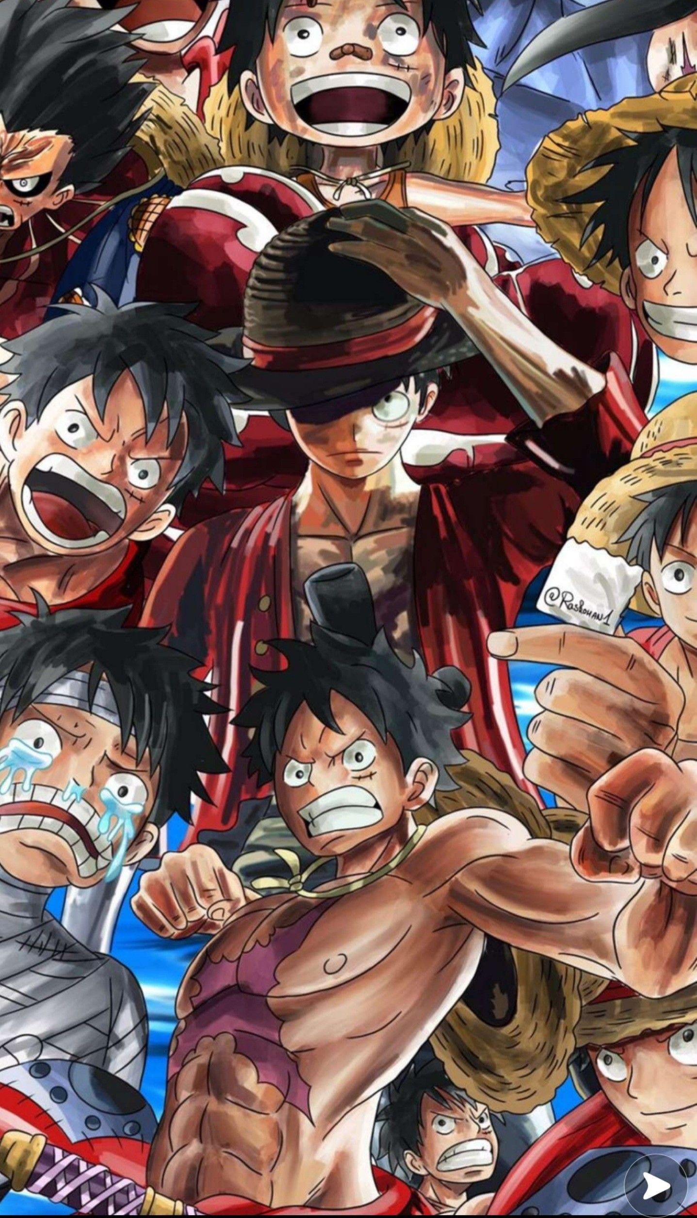 One Piece Collage Wallpapers - Top Free One Piece Collage Backgrounds ...