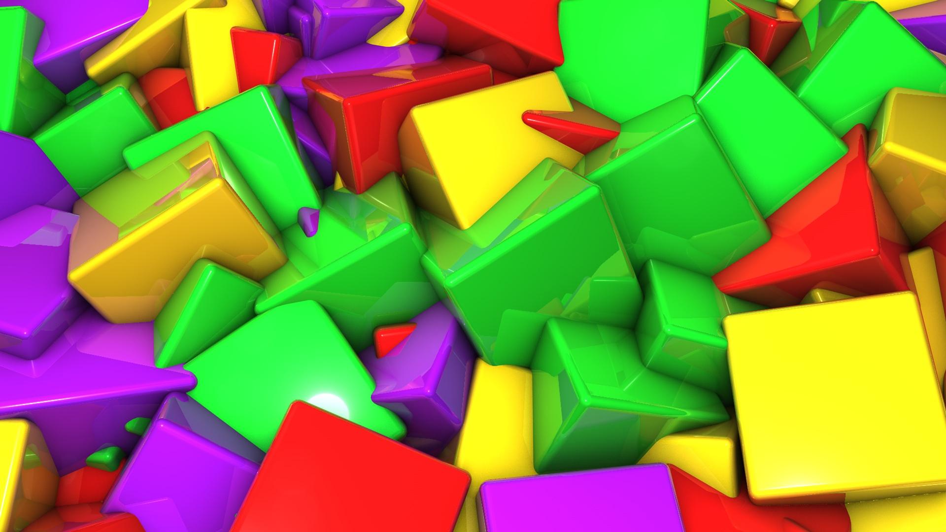 Colorful Cubes Wallpapers - Top Free Colorful Cubes Backgrounds ...