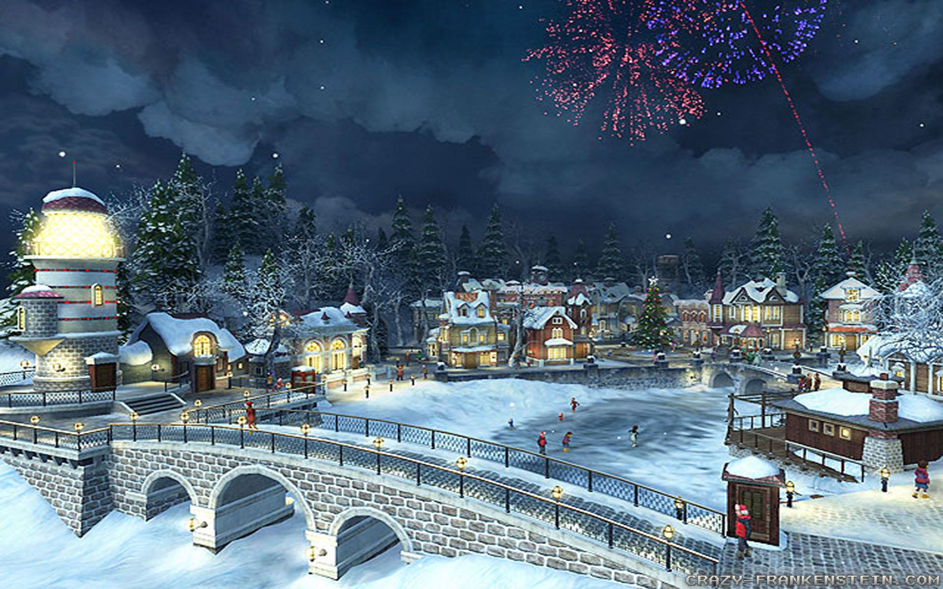 Christmas Village Scene Wallpapers - Top Free Christmas Village Scene ...