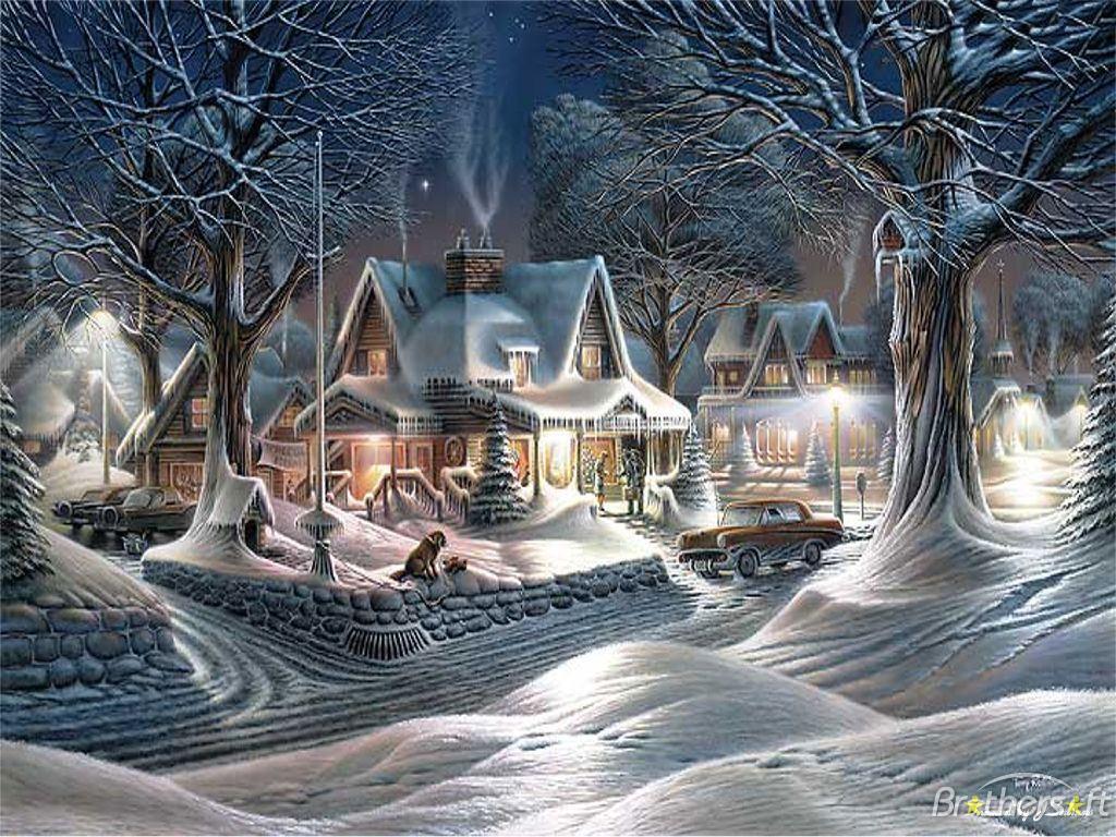 Christmas Village Scene Wallpapers - Top Free Christmas Village Scene ...