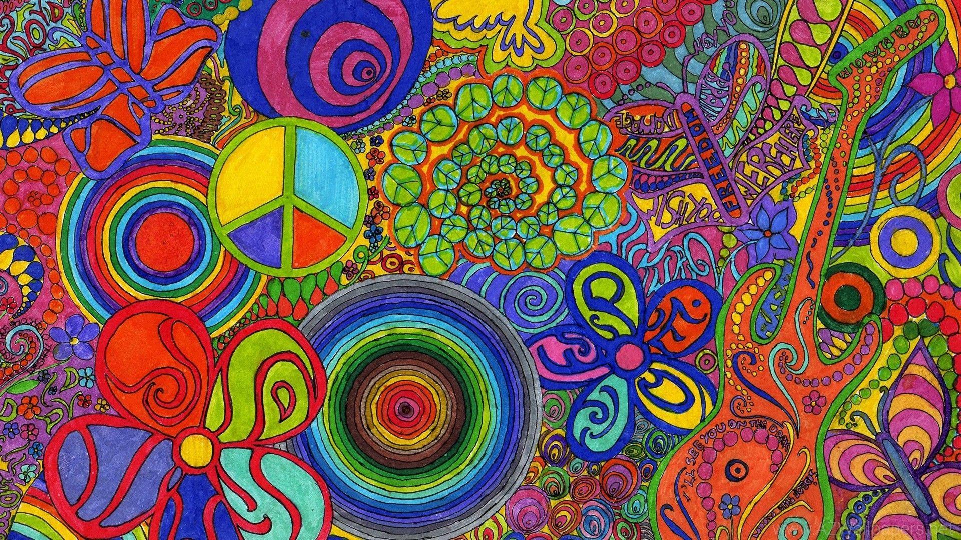 Trippy Hippie Wallpapers - Top Free Trippy Hippie Backgrounds - WallpaperAccess