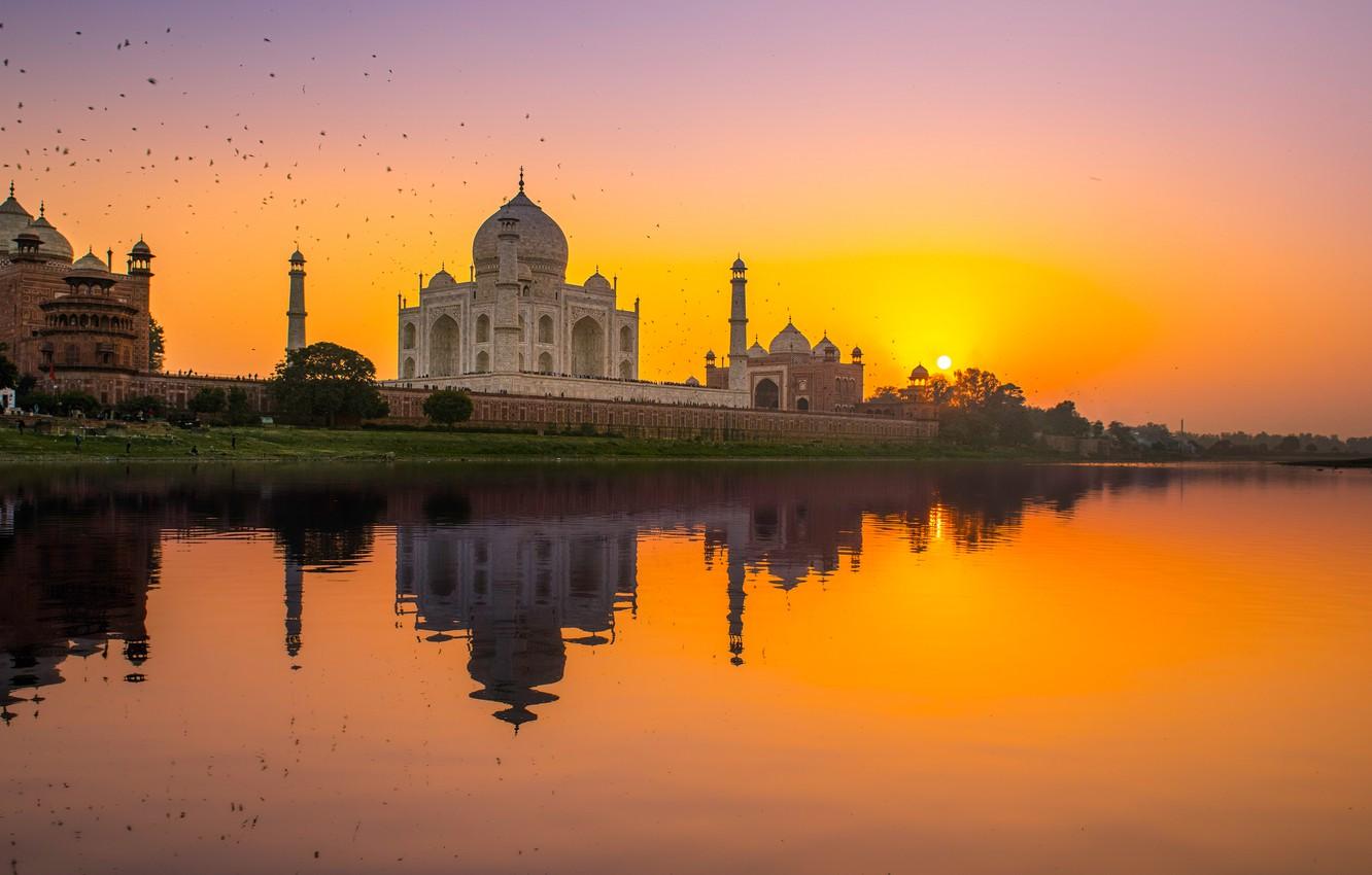 Taj Mahal Sunset Wallpapers - Top Free Taj Mahal Sunset Backgrounds ...