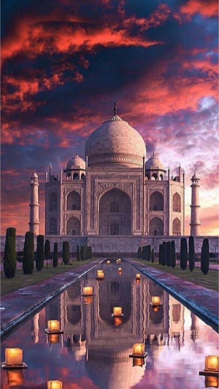 Taj Mahal Sunset Wallpapers - Top Free Taj Mahal Sunset Backgrounds ...