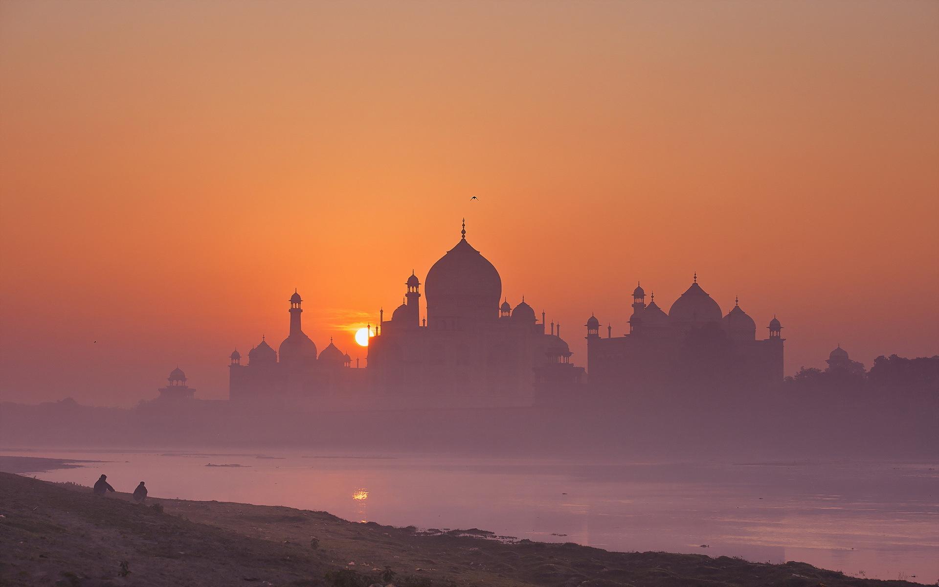 Taj Mahal Sunset Wallpapers - Top Free Taj Mahal Sunset Backgrounds ...