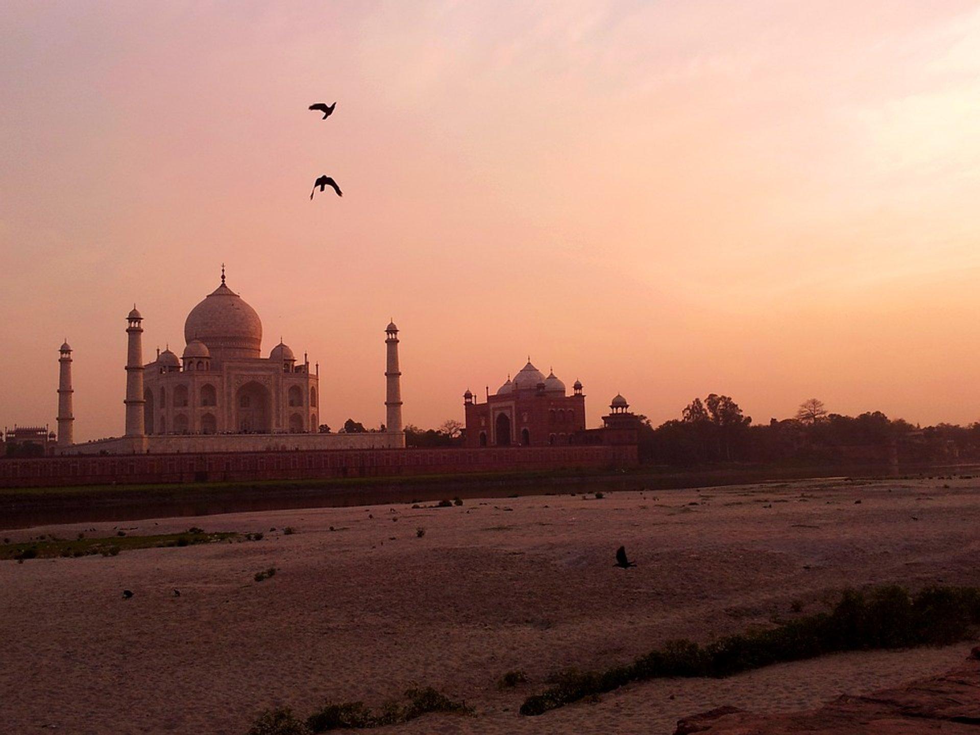 Taj Mahal Sunset Wallpapers - Top Free Taj Mahal Sunset Backgrounds ...