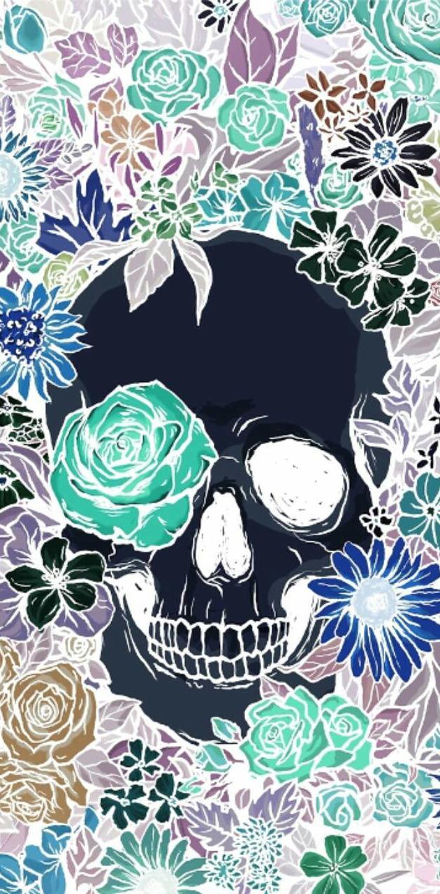 Flower Skull Wallpapers - Top Free Flower Skull Backgrounds ...