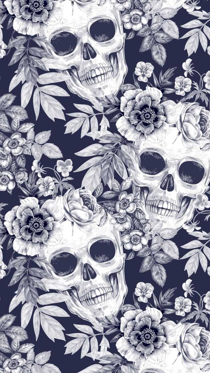 Flower Skull Wallpapers - Top Free Flower Skull Backgrounds ...