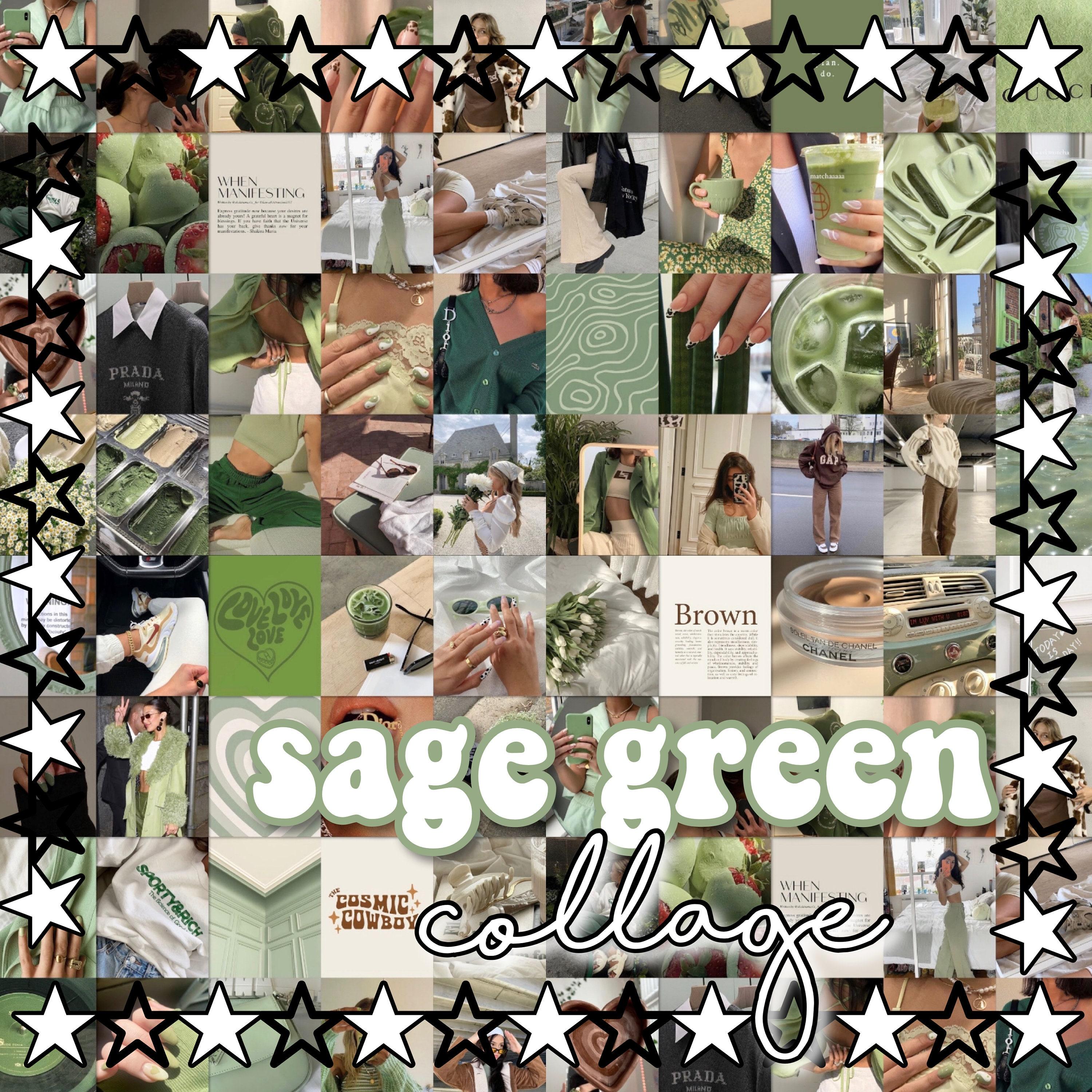 Sage Green Collage Wallpapers - Top Free Sage Green Collage Backgrounds ...
