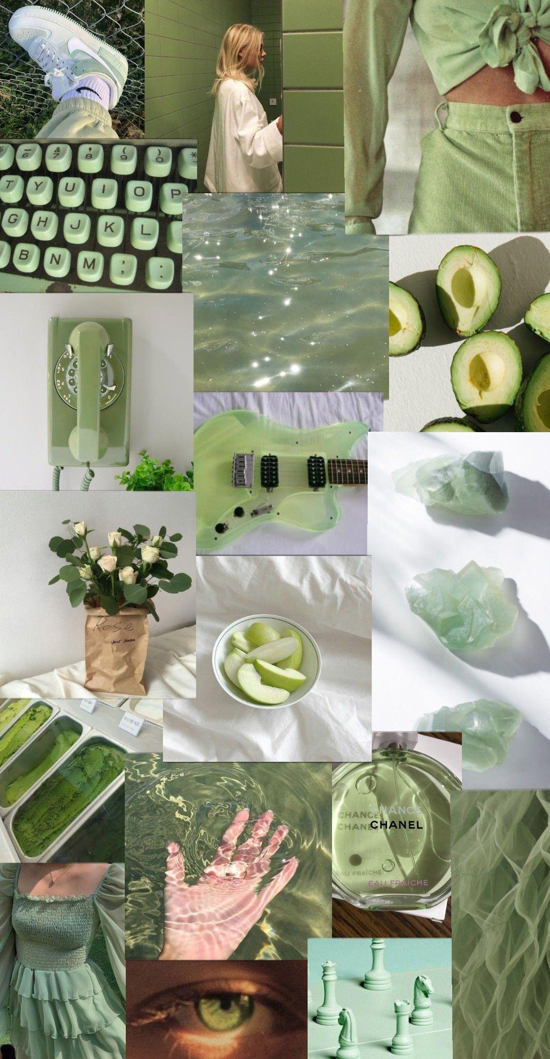 Sage Green Collage Wallpapers - Top Free Sage Green Collage Backgrounds ...