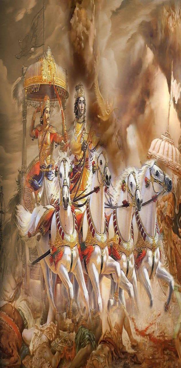 Krishna and Arjun Wallpapers - Top Free Krishna and Arjun Backgrounds ...