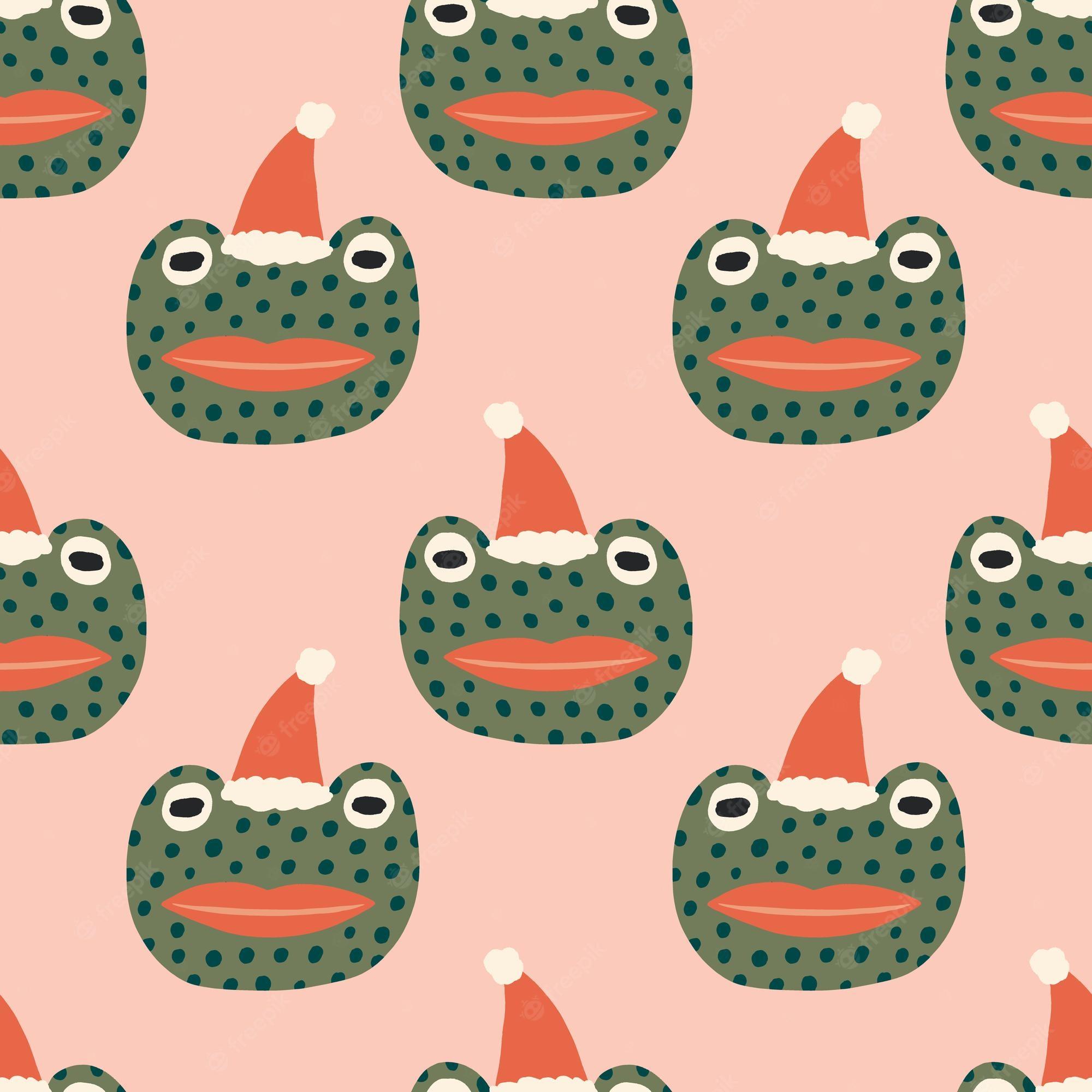 Cute Christmas Frog Wallpapers - Top Free Cute Christmas Frog ...